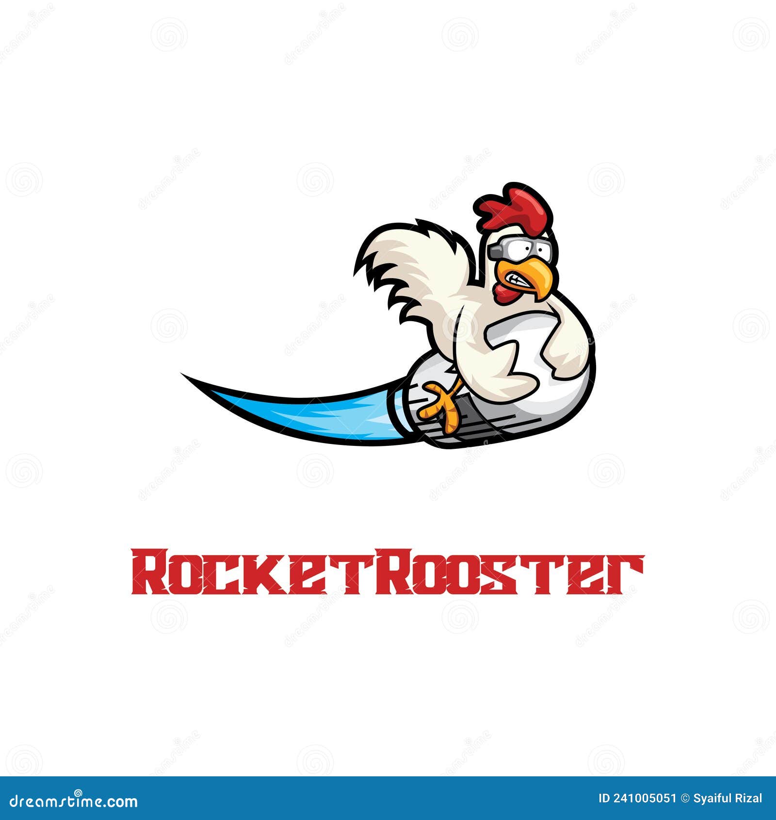 Rocket Rooster Logo Design stock illustration. Illustration of meal ...