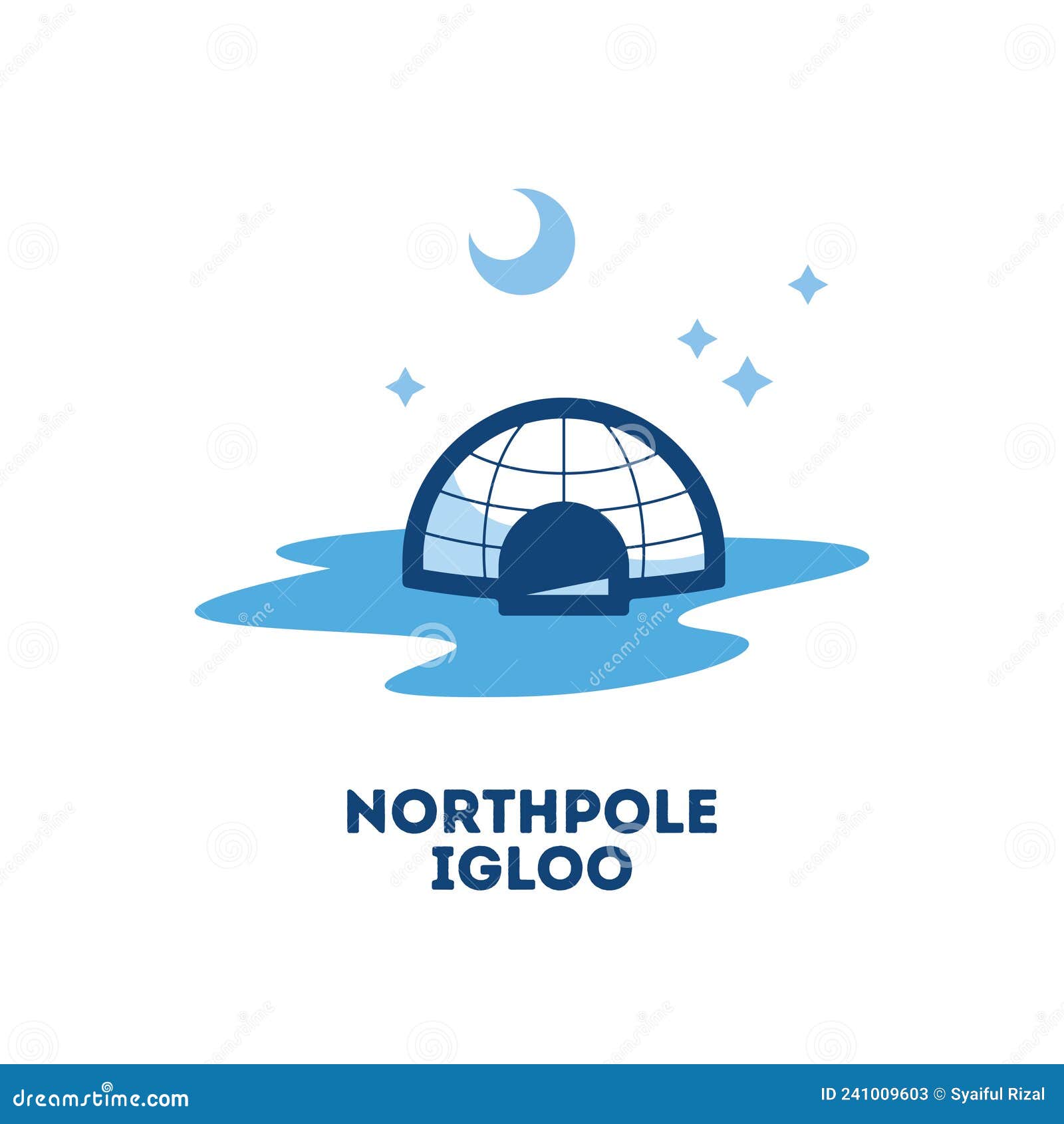IGLOO LOGO CONCEPT, ICEBERG AND IGLOO BUILDING ILLUSTRATION ...