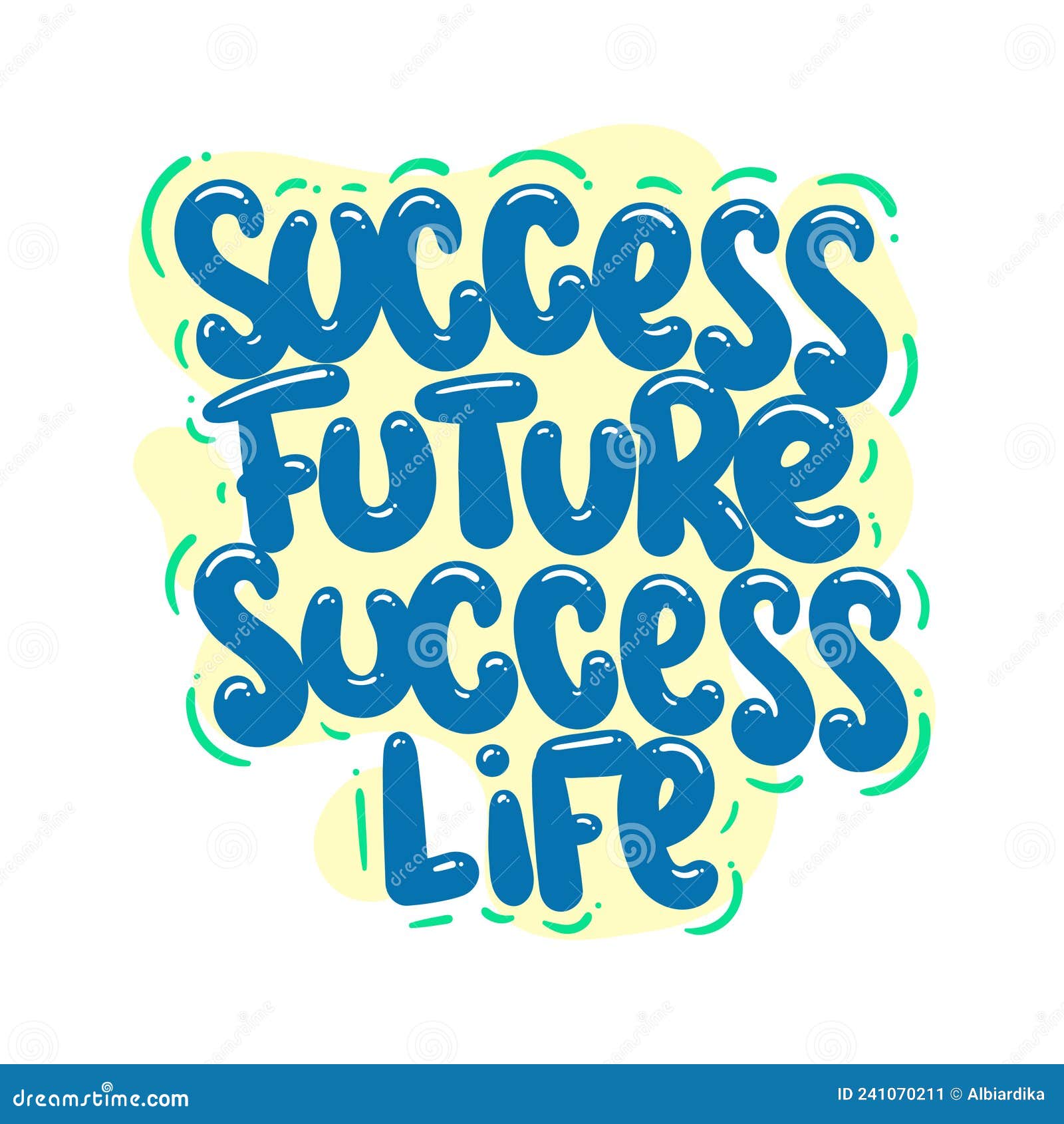 Success Future Life Quote Text Typography Design Graphic Vector ...