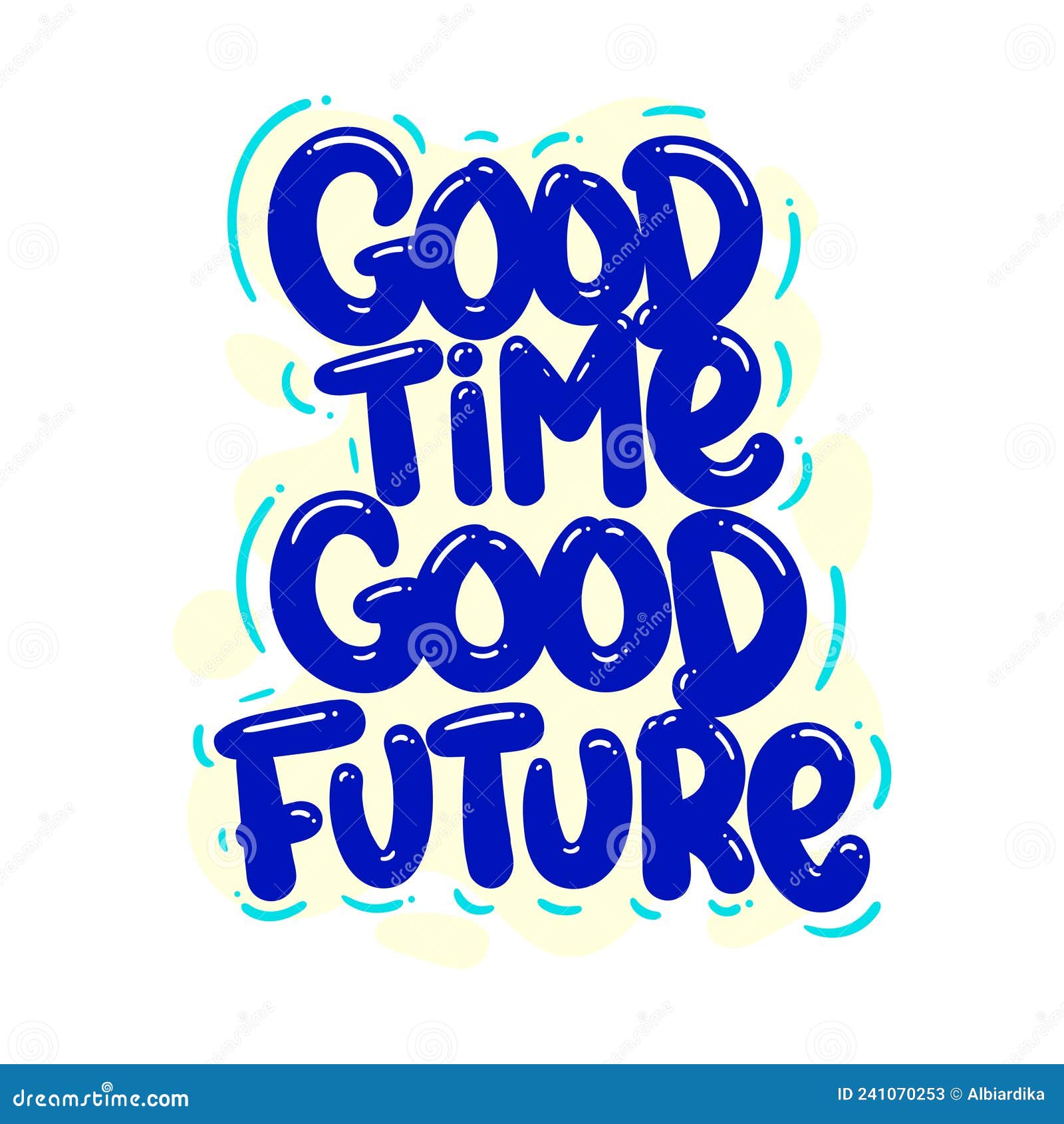 Good Time Future Quote Text Typography Design Graphic Vector ...