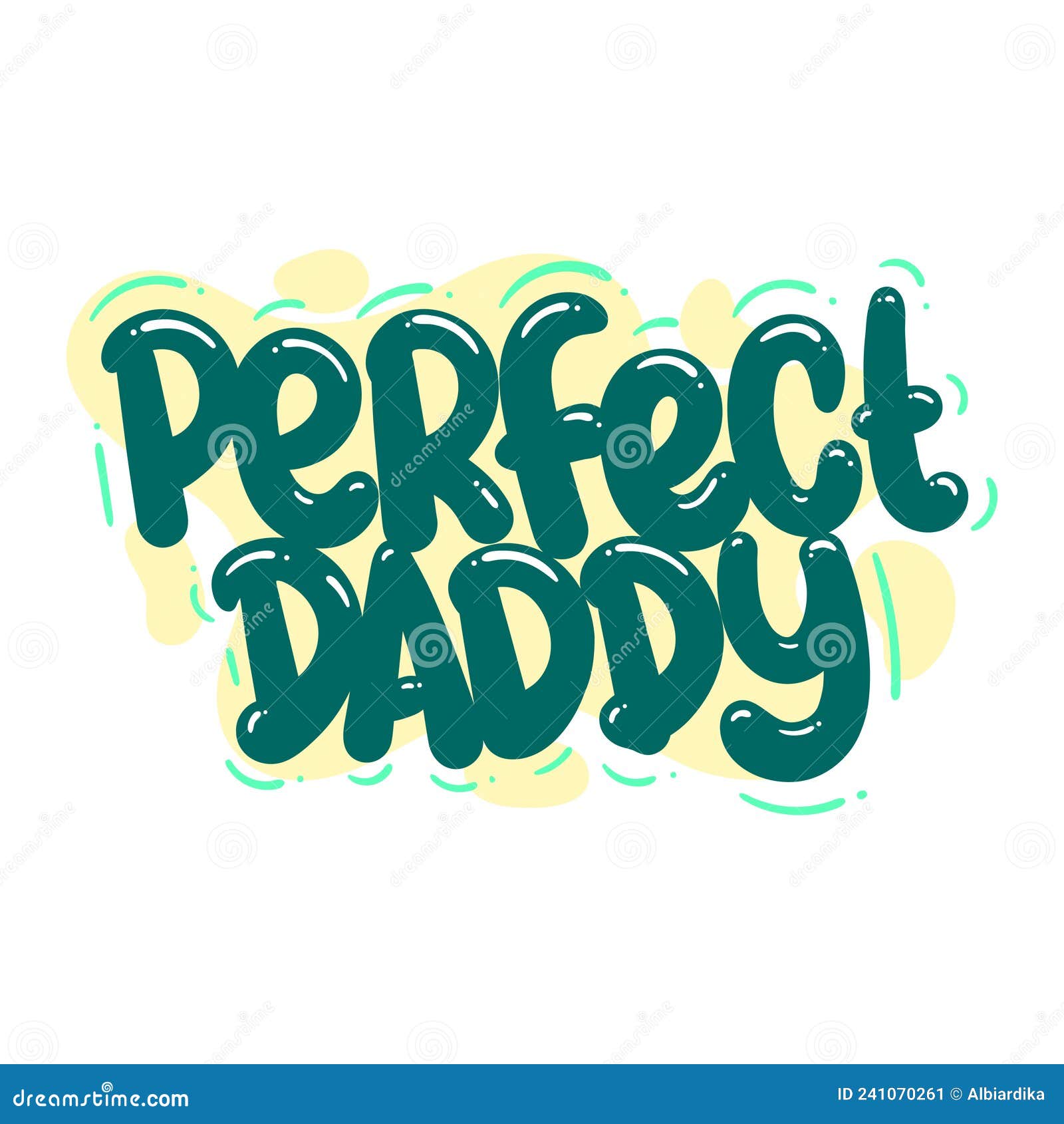 Perfect Daddy Quote Text Typography Design Graphic Vector Illustration ...