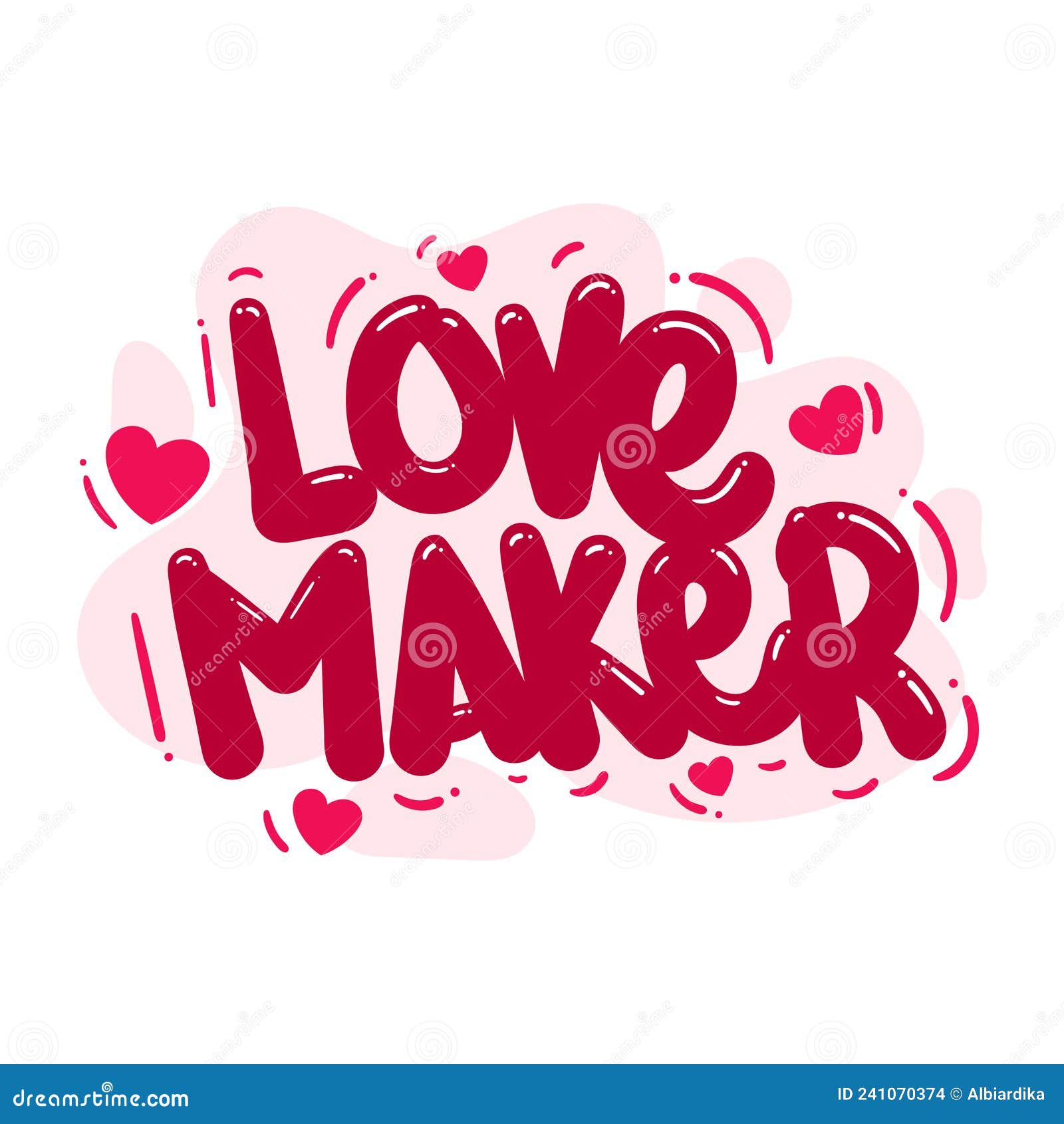 Love Maker Quote Text Typography Design Graphic Vector Illustration ...