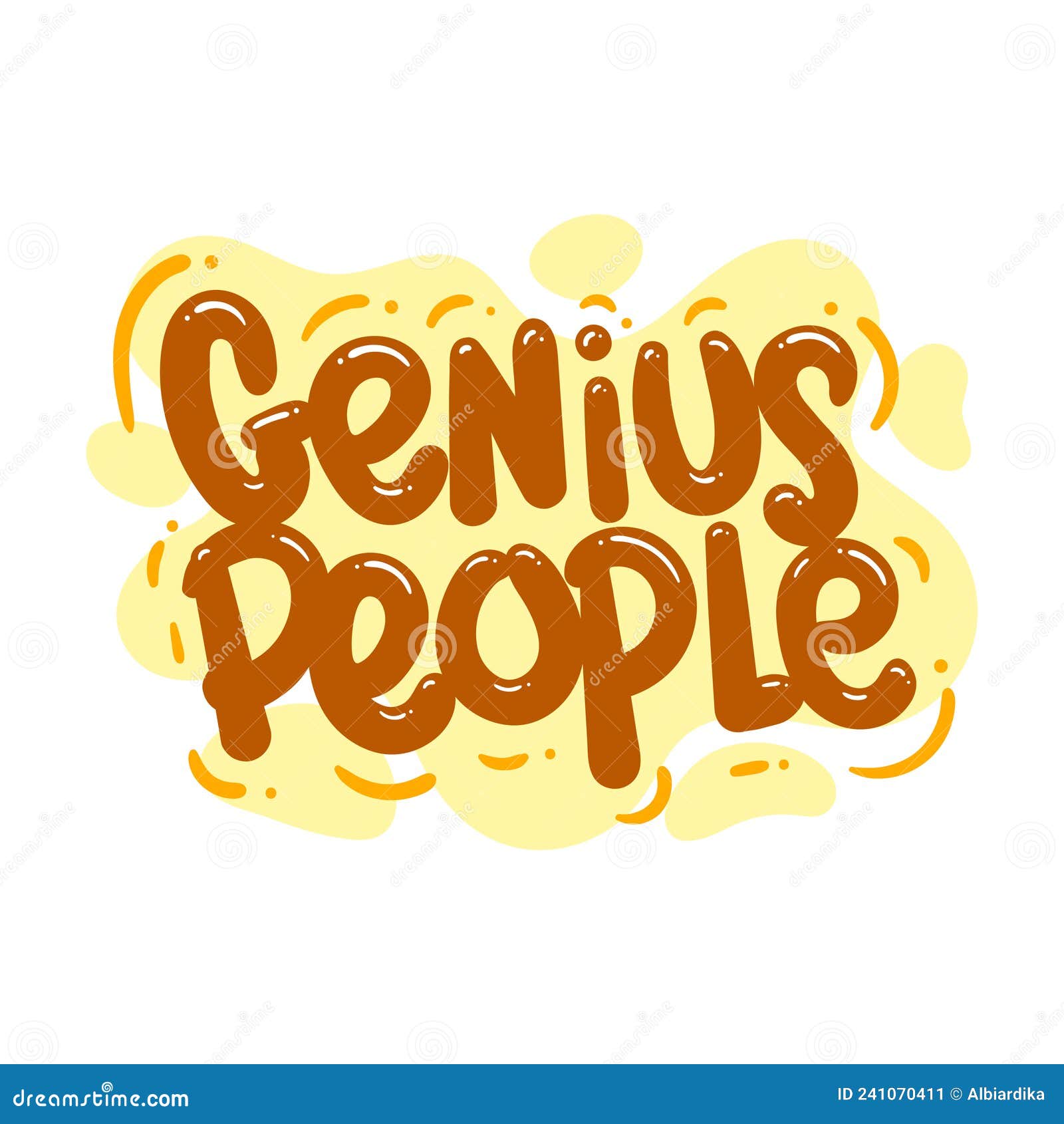 Genius People Quote Text Typography Design Graphic Vector Illustration ...