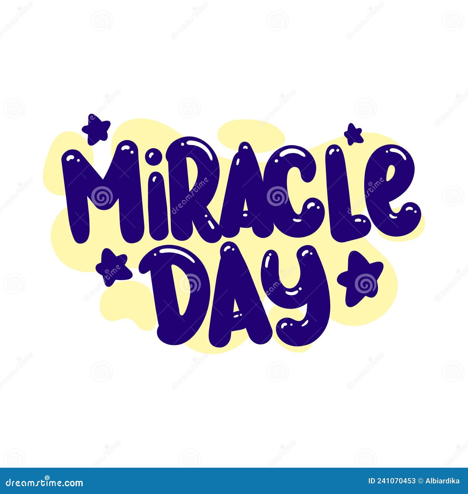 Miracle Day Quote Text Typography Design Graphic Vector Illustration ...
