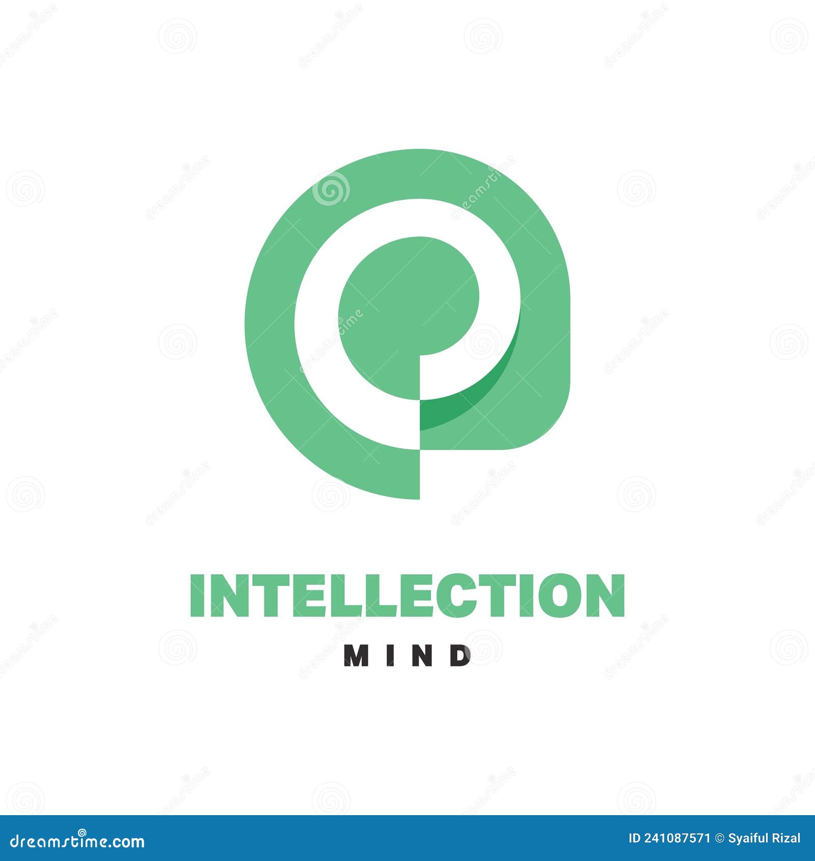 Intellection Mind Logo Design Stock Vector - Illustration of memory ...