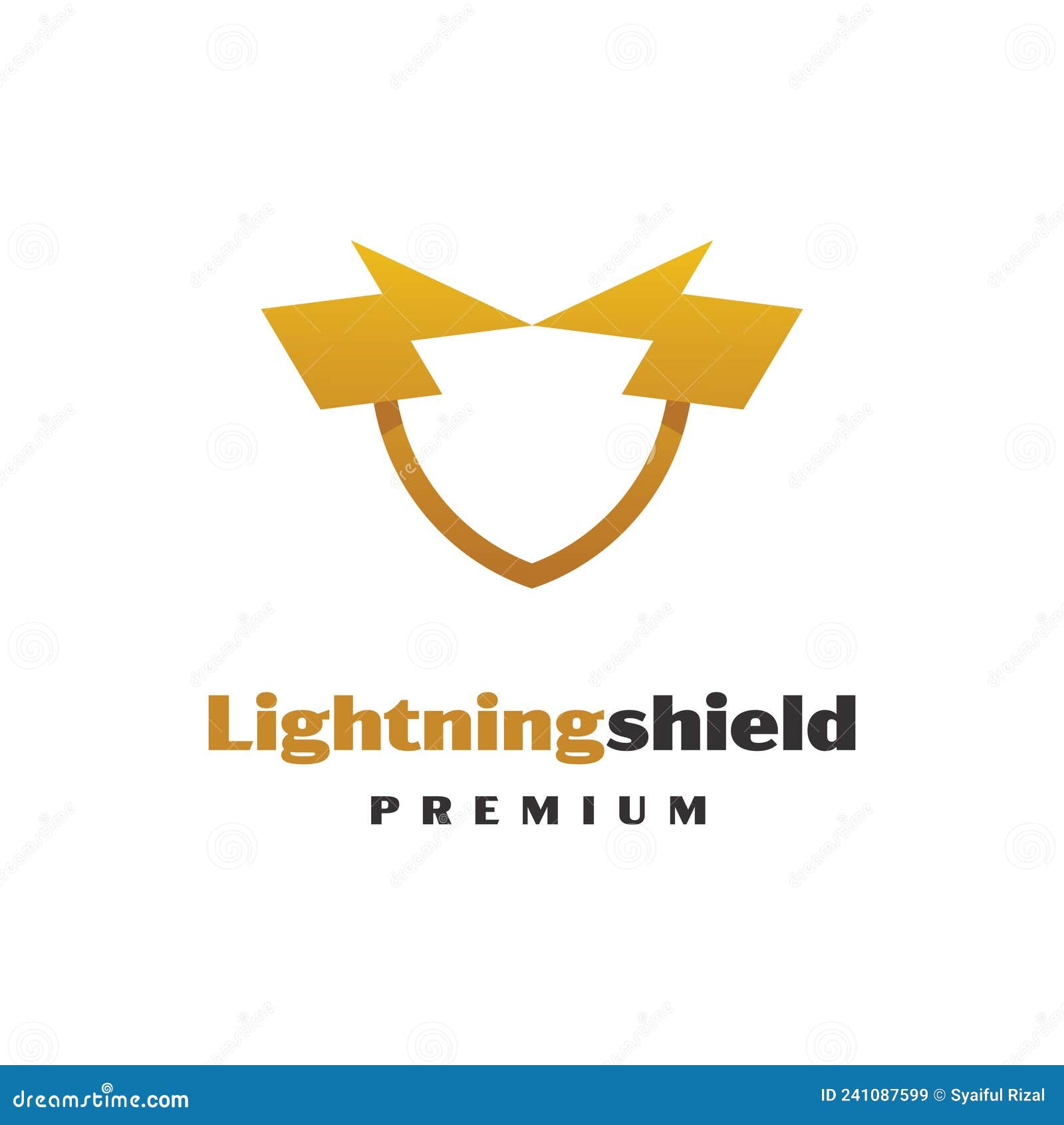 Lightning Shield Logo Design Stock Vector - Illustration of energy ...