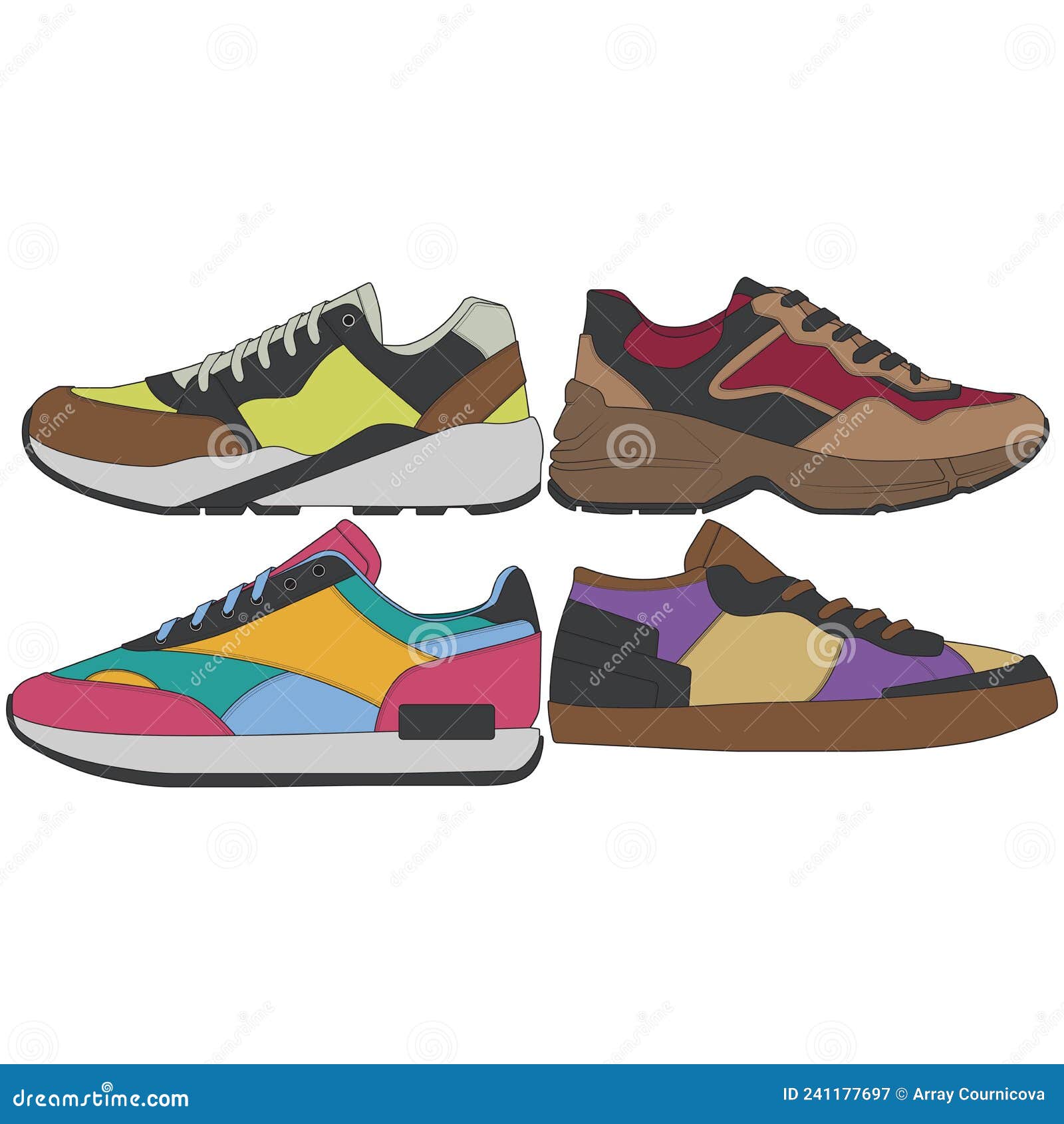 Shoes Sneaker Outline Drawing Vector, Sneakers Drawn In A Sketch Style ...