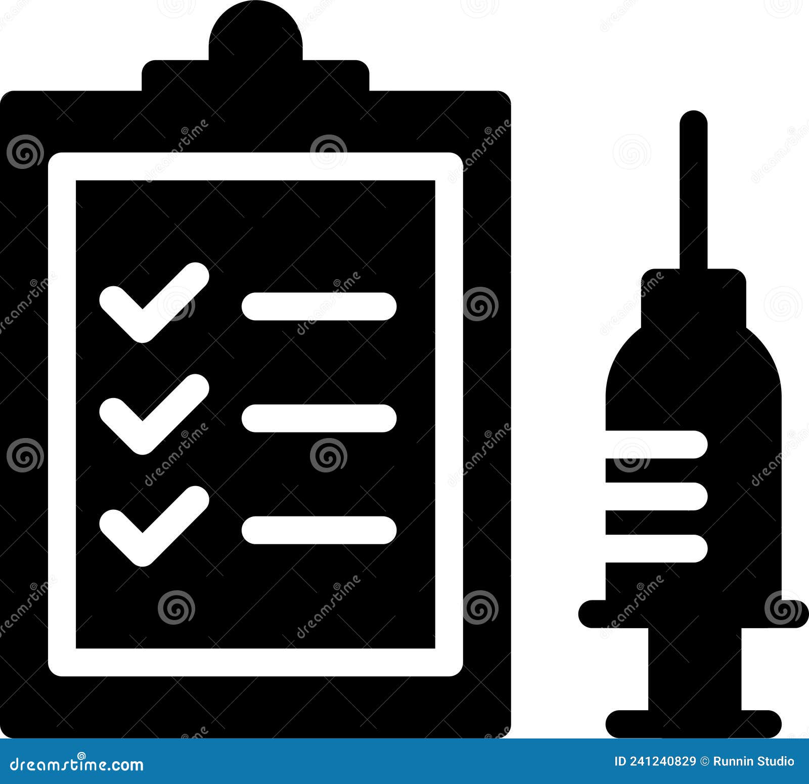 Vaccine Report Icon stock vector. Illustration of covid - 241240829