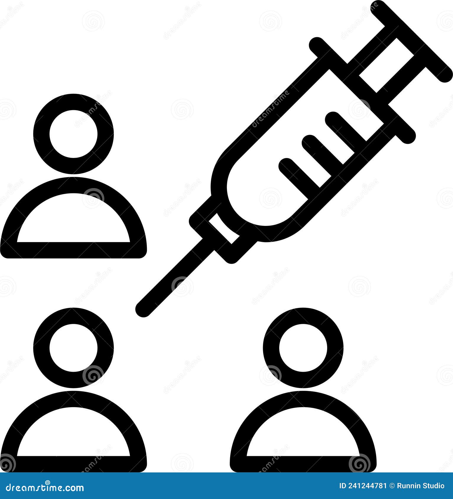 People Vaccine Icon stock vector. Illustration of vaccine - 241244781