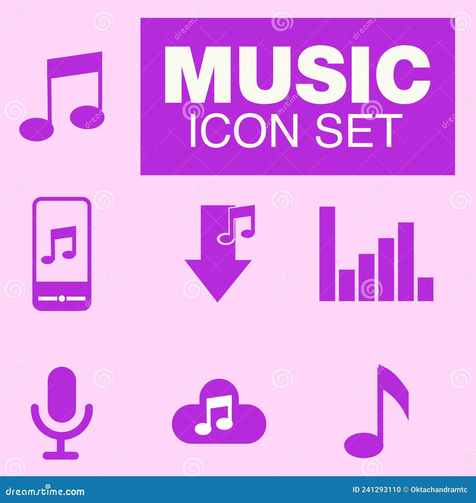 Vector Music Icon Set for Mobile or Website. Eps10 Stock Vector ...