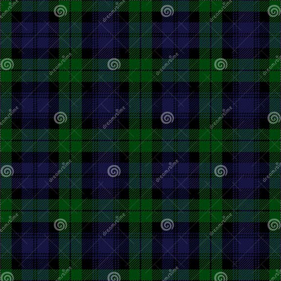 Black Watch Royal Tartan Plaid. Scottish Pattern Fabric Swatch Close-up ...
