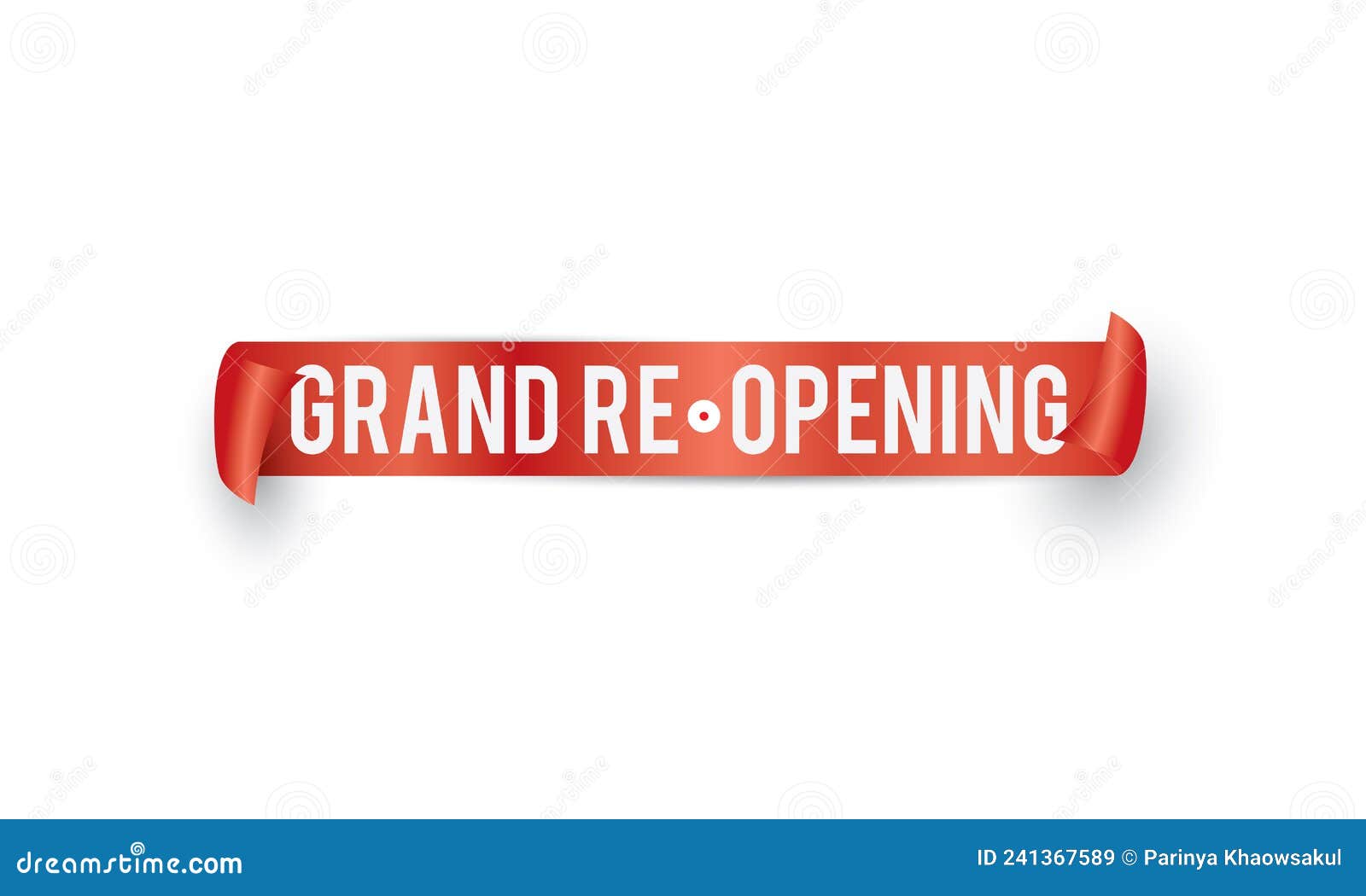 Reopening Invitation Card With Green Megaphone. Open Sign On Front Door ...