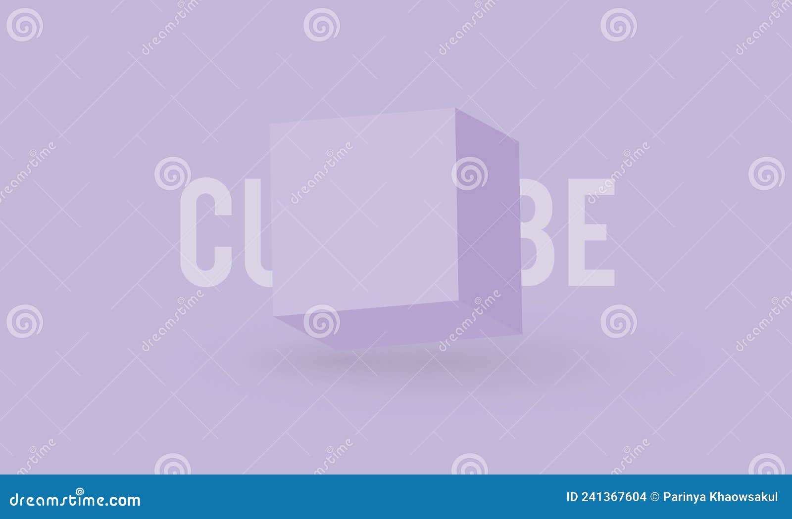 Blank Purple Cube on Purple Background Stock Vector - Illustration of ...