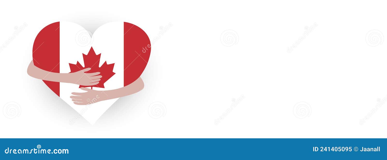 Love Canada. Celebrating Freedom and Unity. Stock Vector - Illustration ...