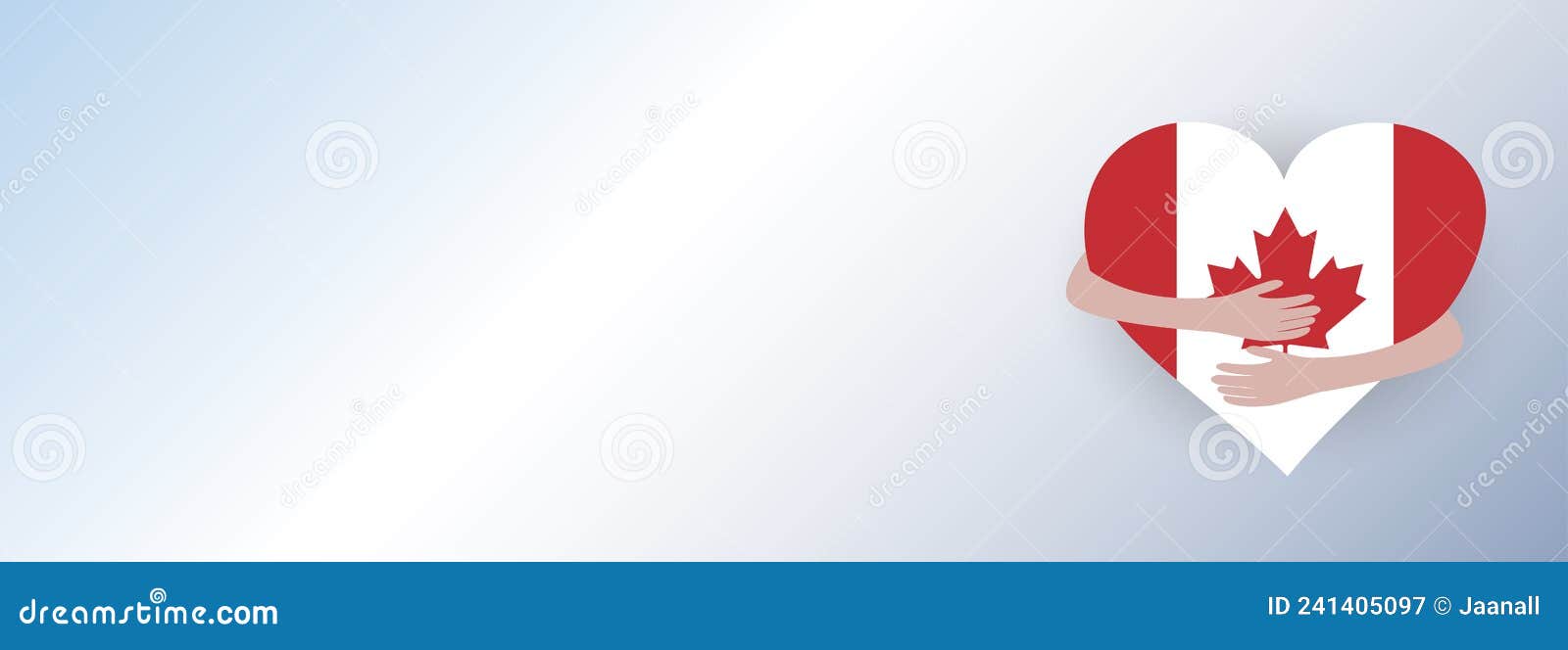 Love Canada. Celebrating Freedom and Unity. Stock Illustration ...