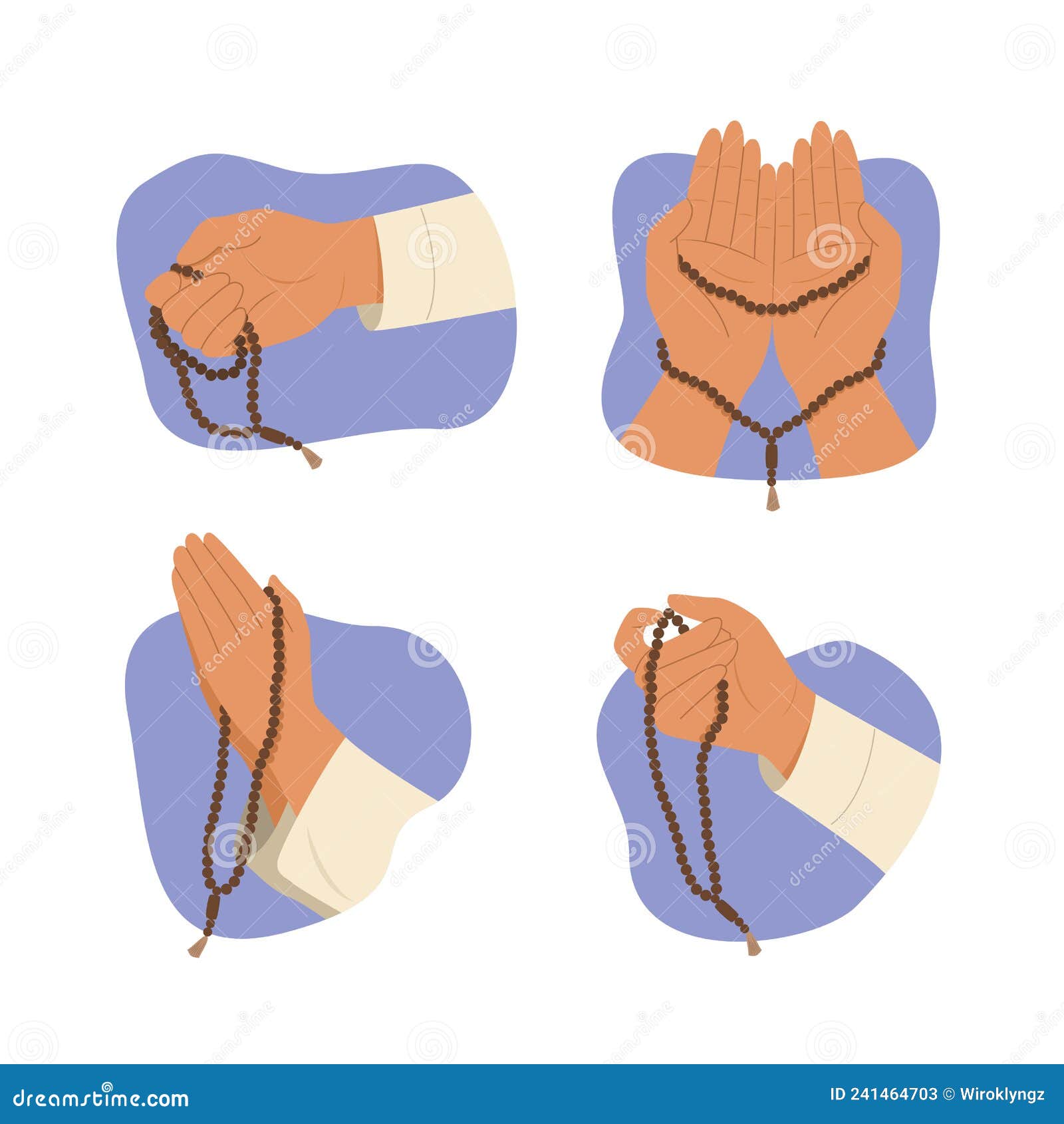 Rosary Beads Frame With Copyspace For Text. Chain And Cross. Religion ...