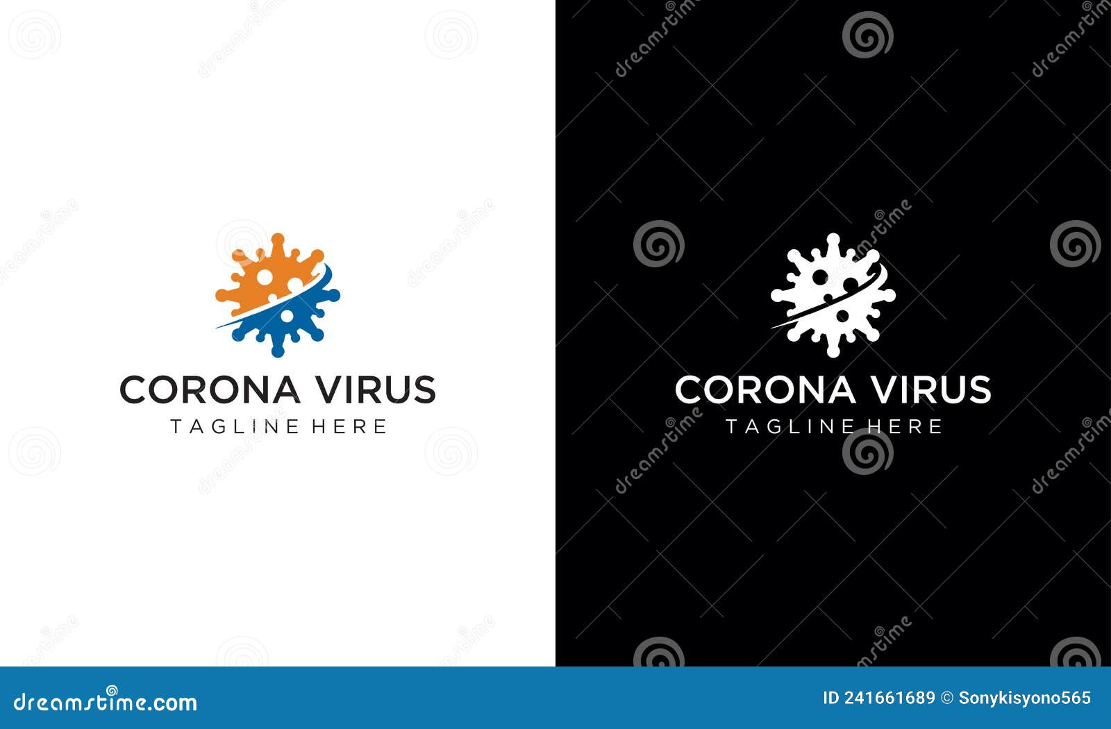 Corona virus logo vector stock vector. Illustration of shape - 241661689