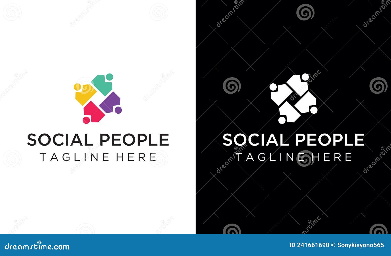 Social people logo vector stock vector. Illustration of corporate ...
