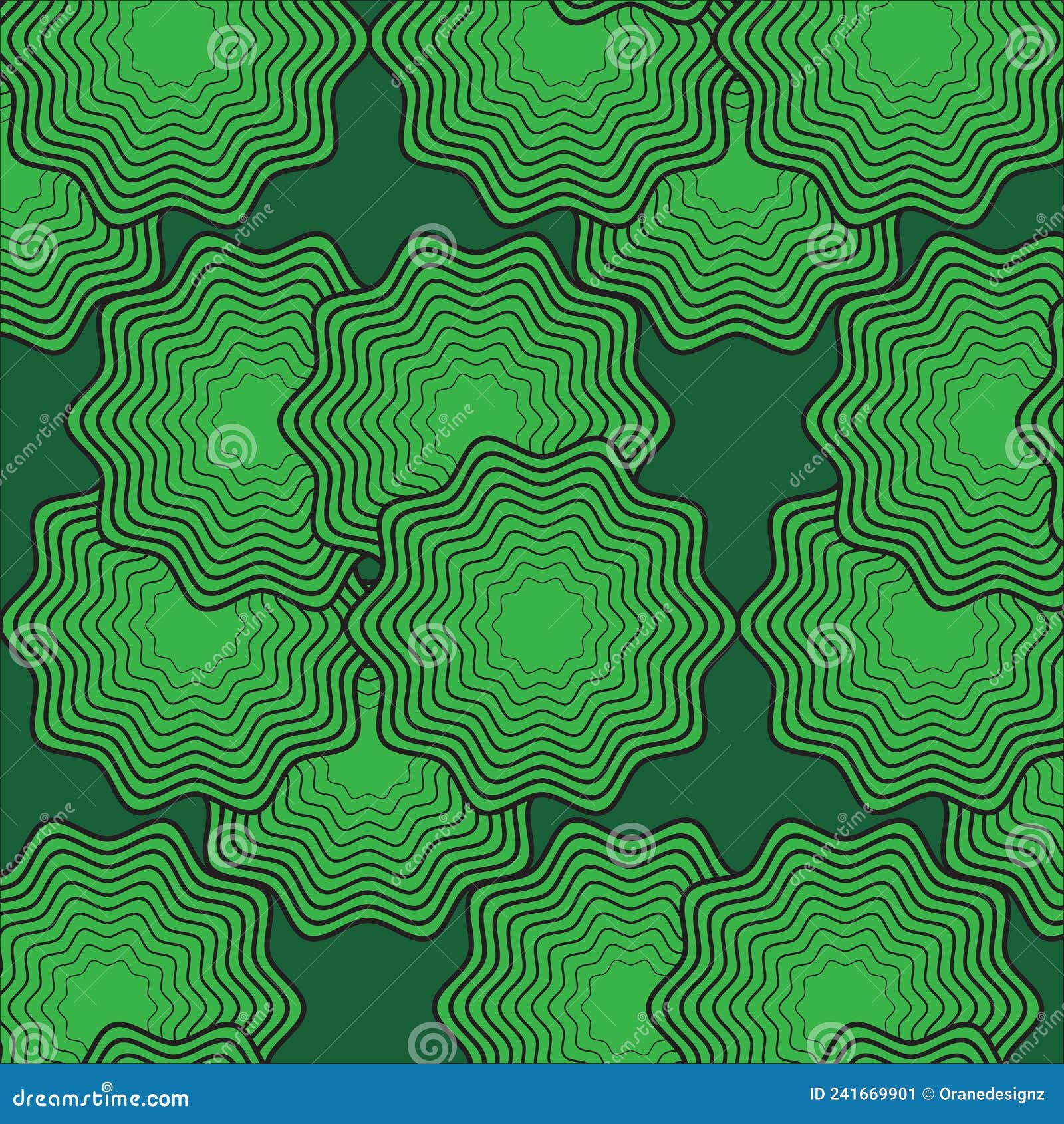 Abstract Geometric Optical Illusion Ornamental Seamless Background with ...