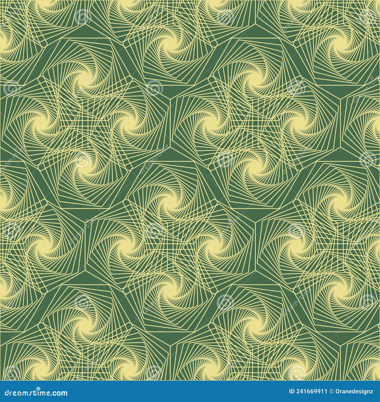 Abstract Geometric Optical Illusion Ornamental Seamless Background with ...