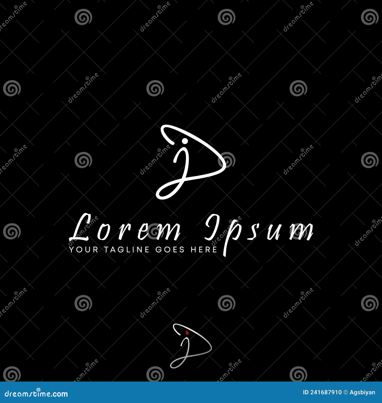 Letter or Word JD or DJ Script Font Logo Design Abstract Concept Vector ...