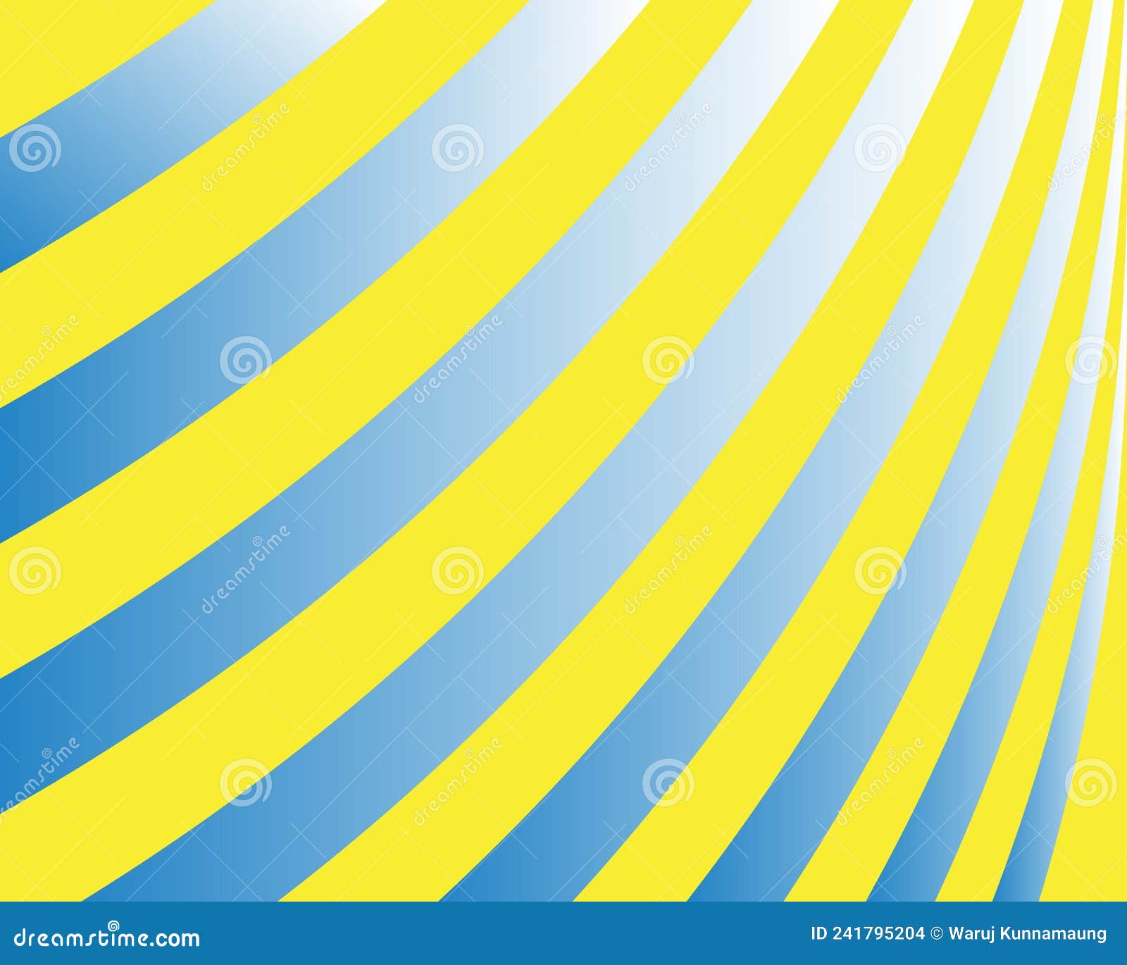 Yellow Blue Alternating Curve Line Background Vector. Stock Vector ...