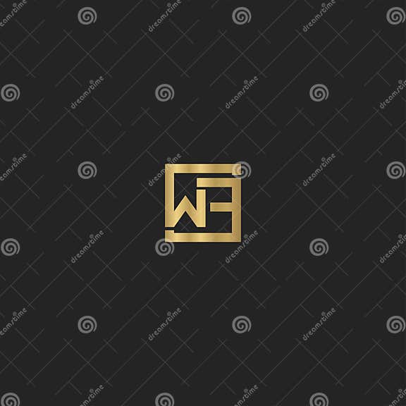 Alphabet Initials Logo EW, we, E and W Stock Vector - Illustration of ...