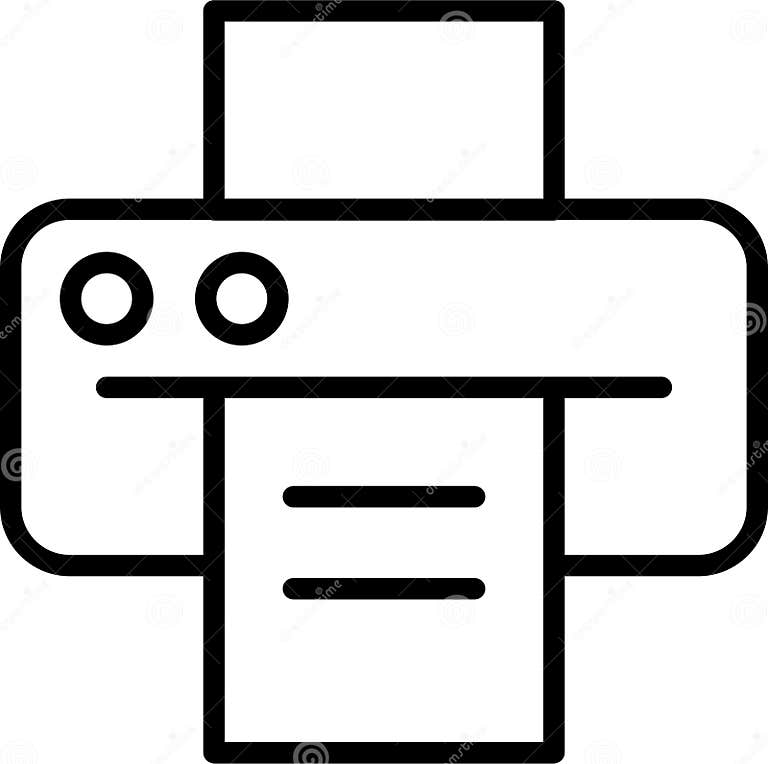 Printer Folder Icon stock vector. Illustration of office - 241829387