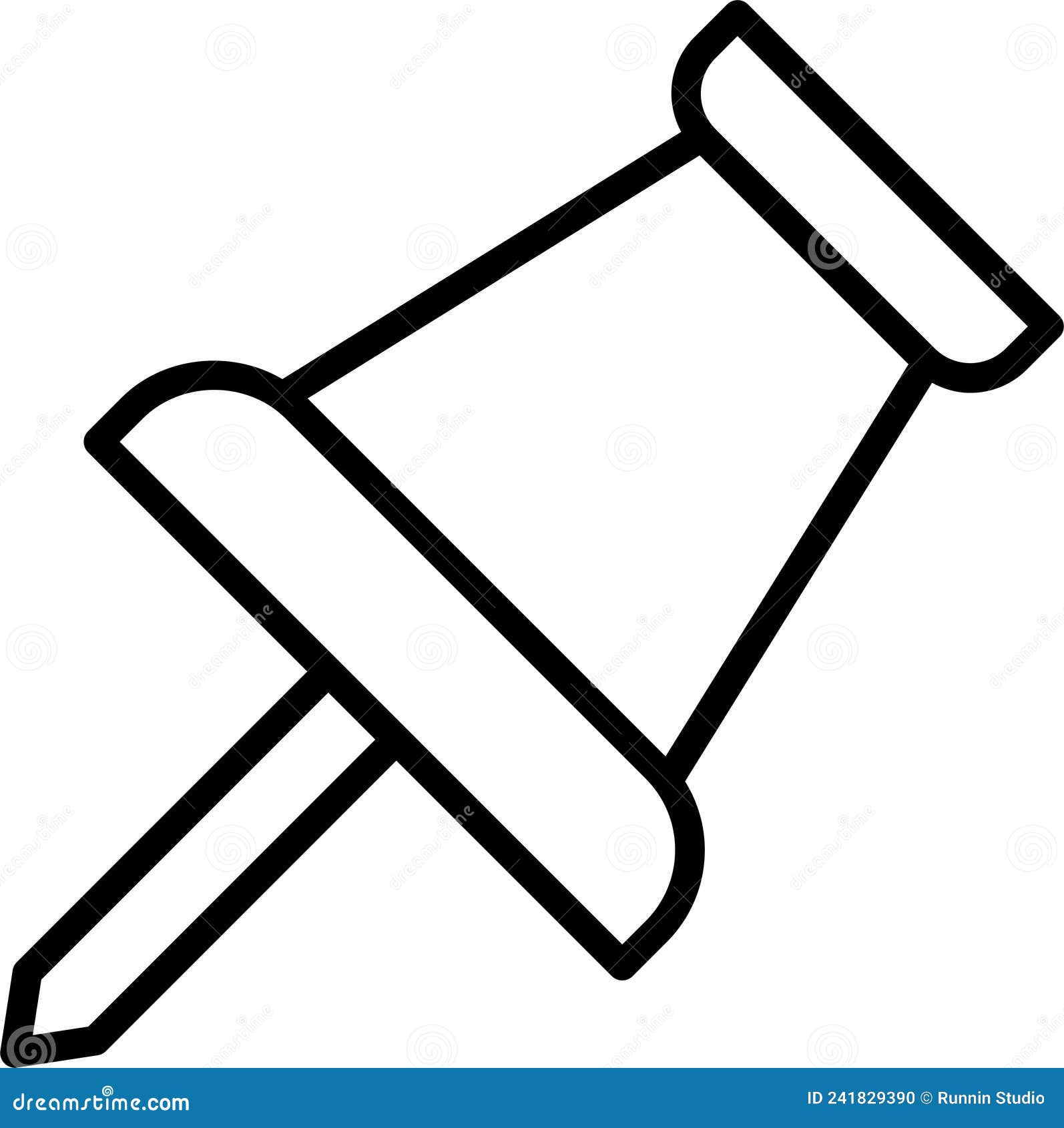 Pin Folder Icon stock vector. Illustration of folder - 241829390