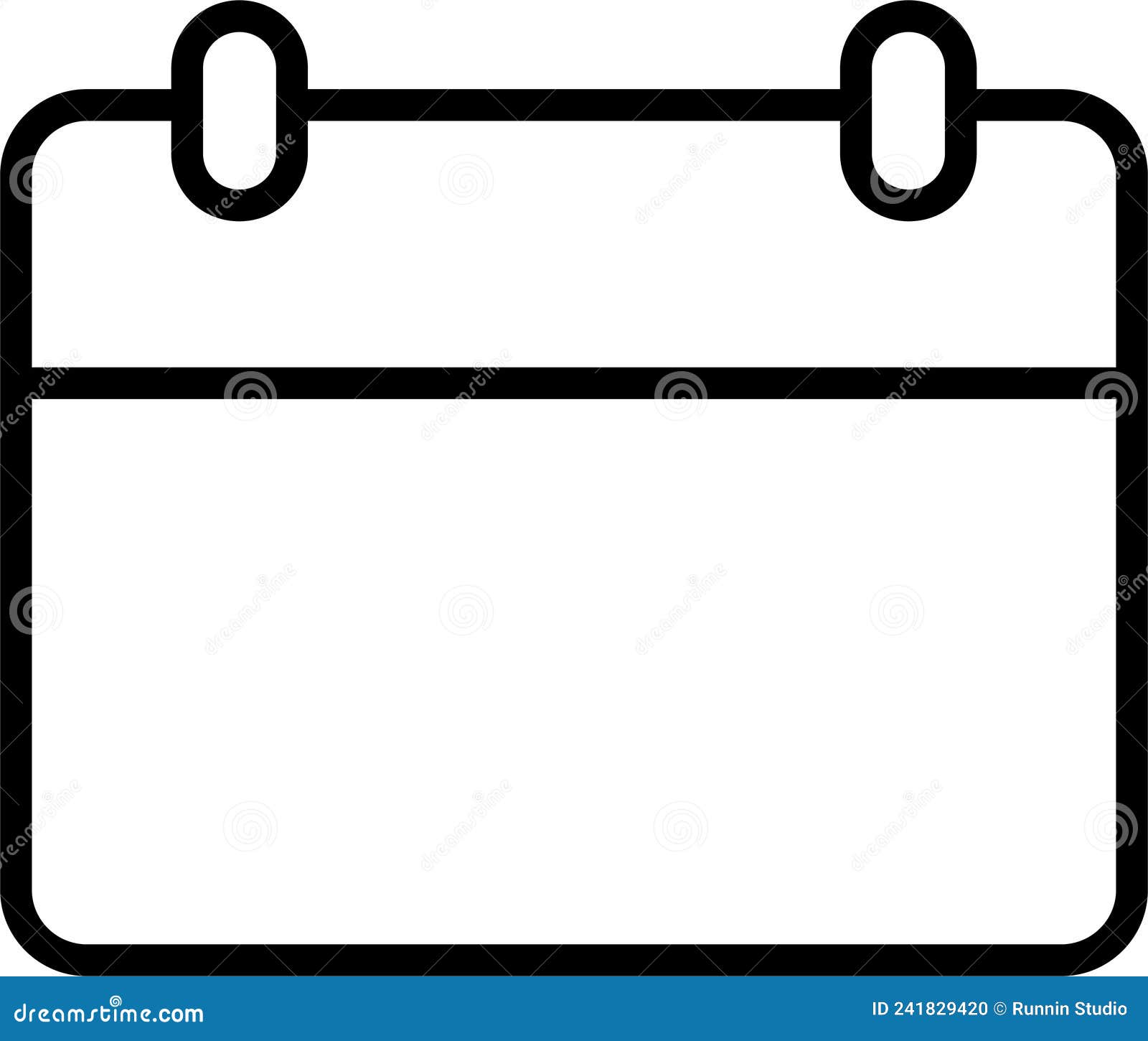 Calendar Folder Icon stock vector. Illustration of material - 241829420