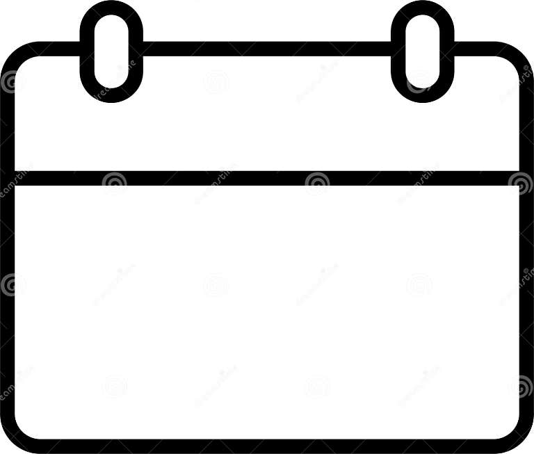 Calendar Folder Icon stock vector. Illustration of material - 241829420