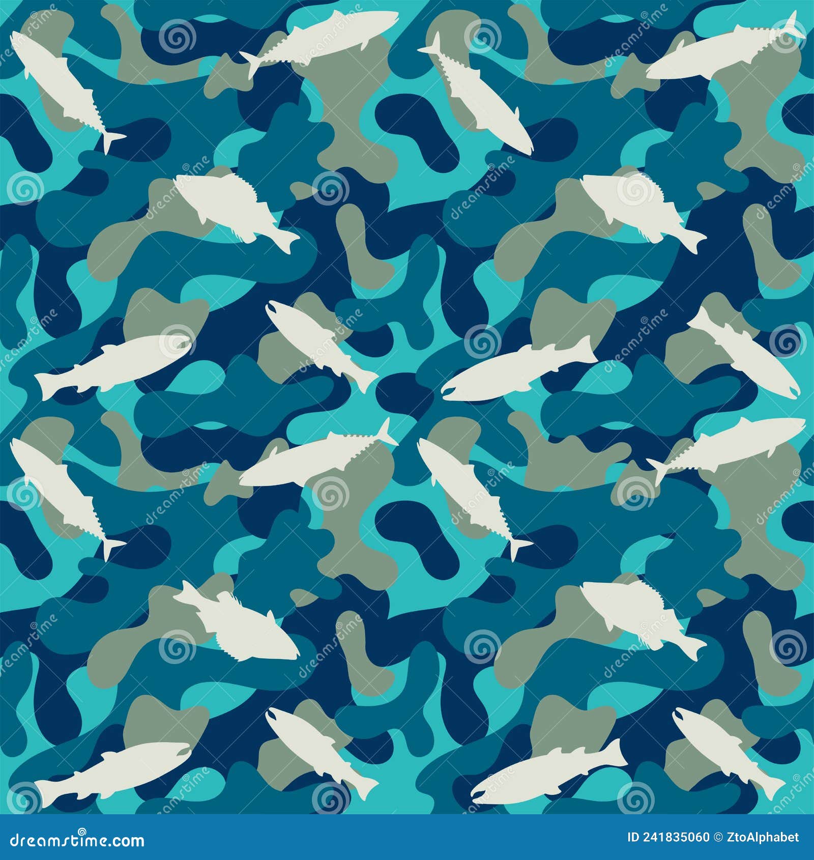 Military Camouflage Navy Sea Camo Pattern Stock Vector - Illustration ...