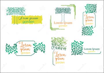 Tree Nature Square Logo for Business and Personal Use Stock Vector ...