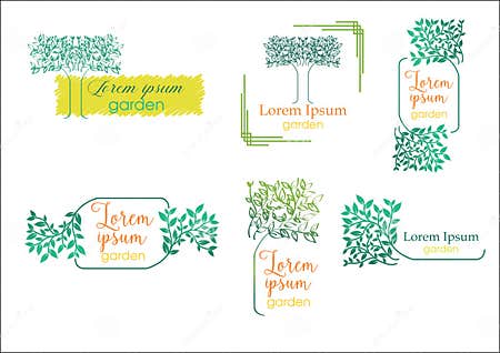 Tree Nature Square Logo for Business and Personal Use Stock Vector ...
