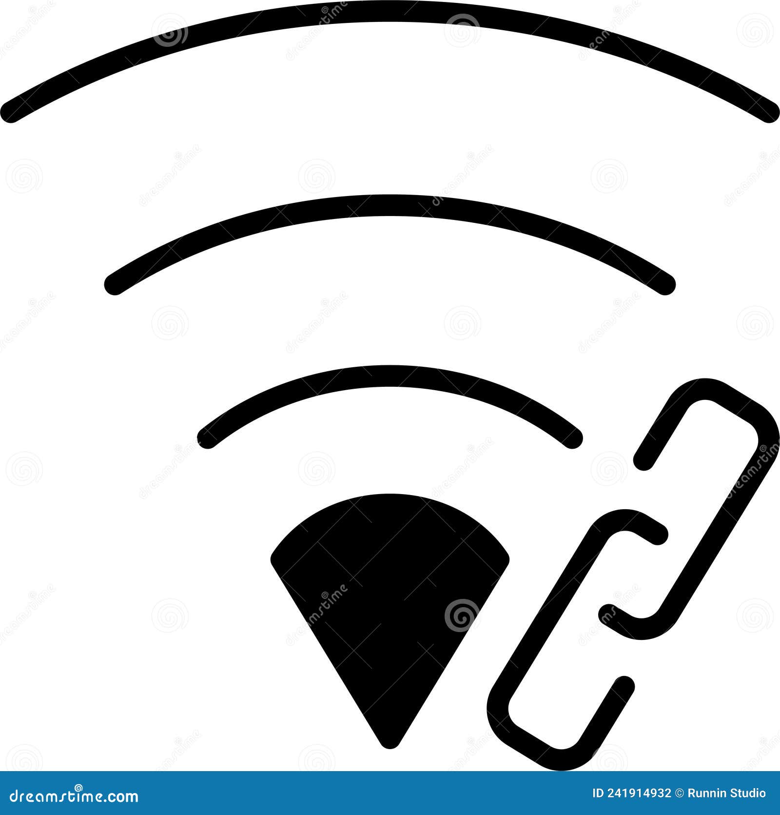 Hotspot Icon stock vector. Illustration of apps, email - 241914932