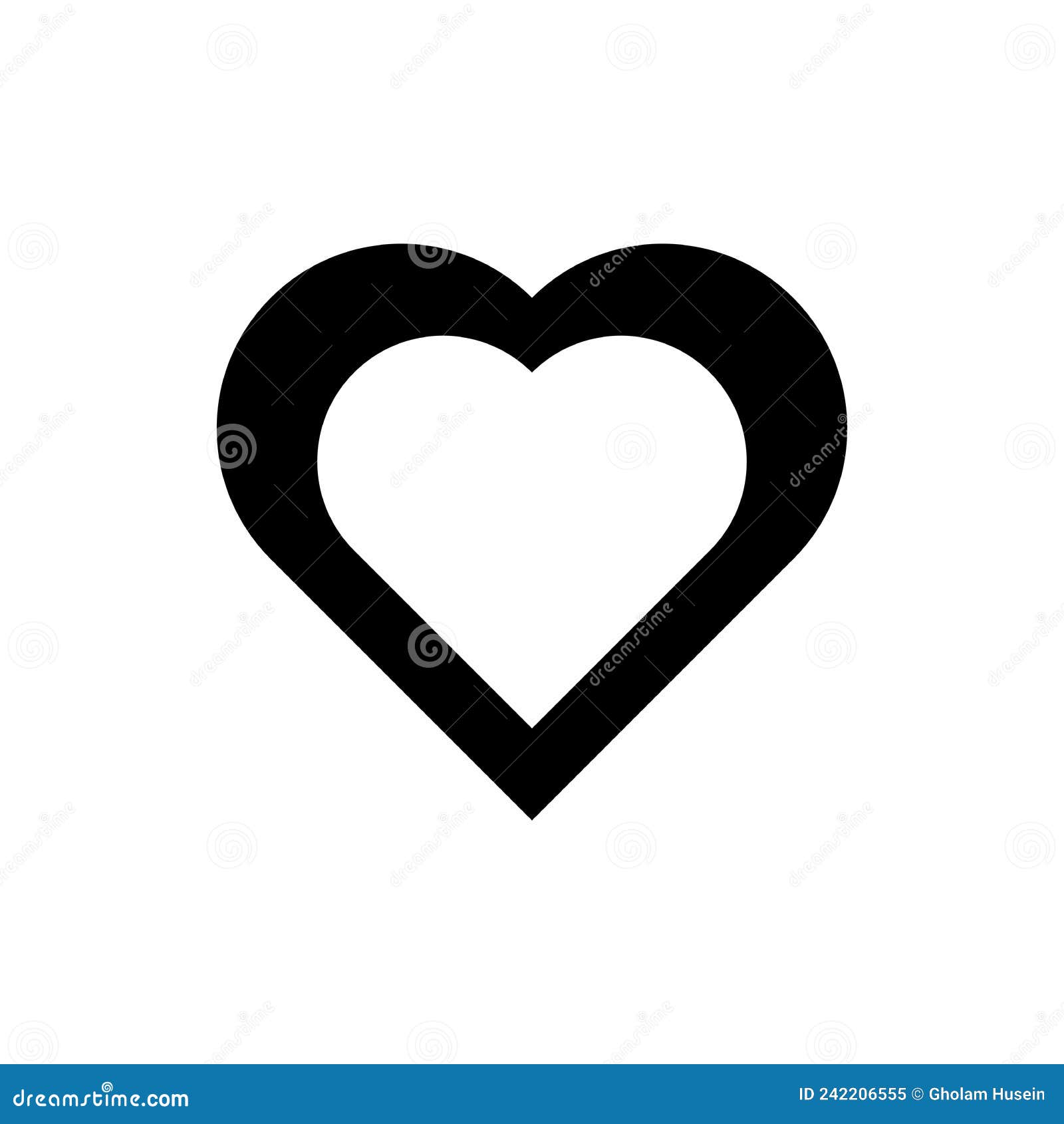 Simple Heart Icon Design, Vector Illustration Stock Illustration ...