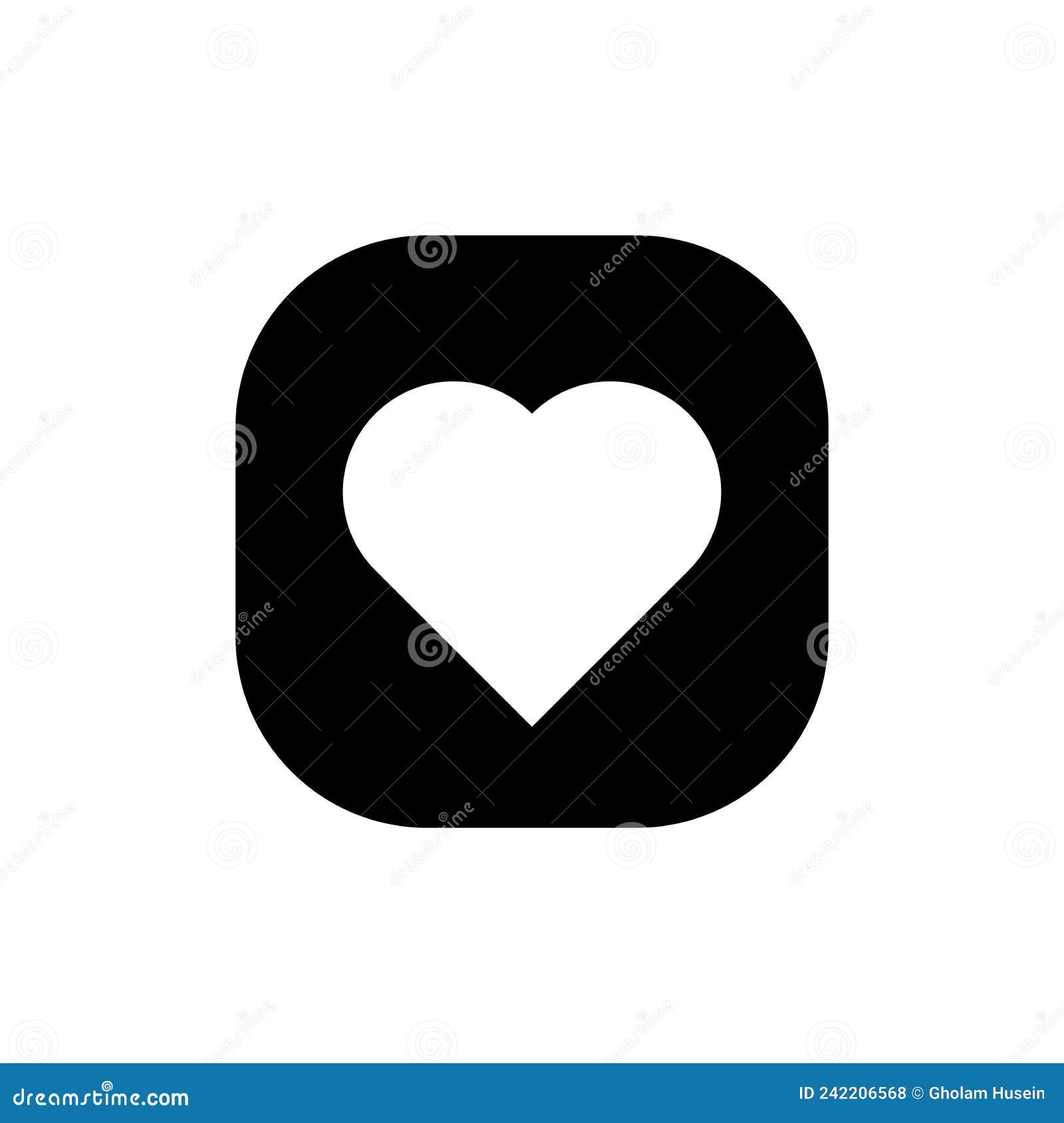 Simple Heart Icon Design, Vector Illustration Stock Illustration ...