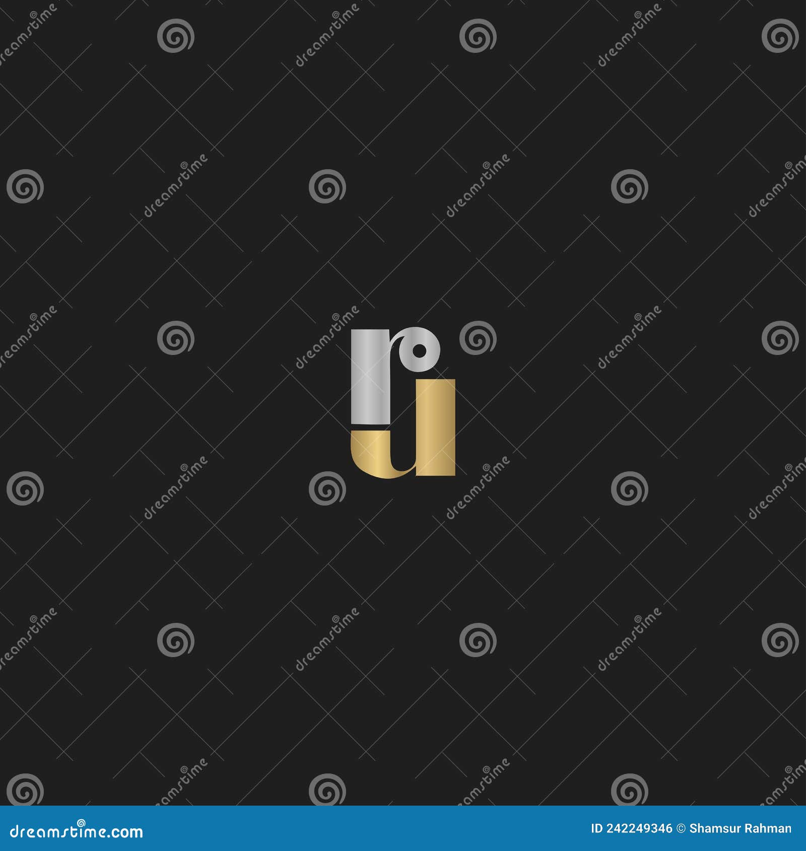 Alphabet Initials Logo UR, RU, U and R Stock Vector - Illustration of ...