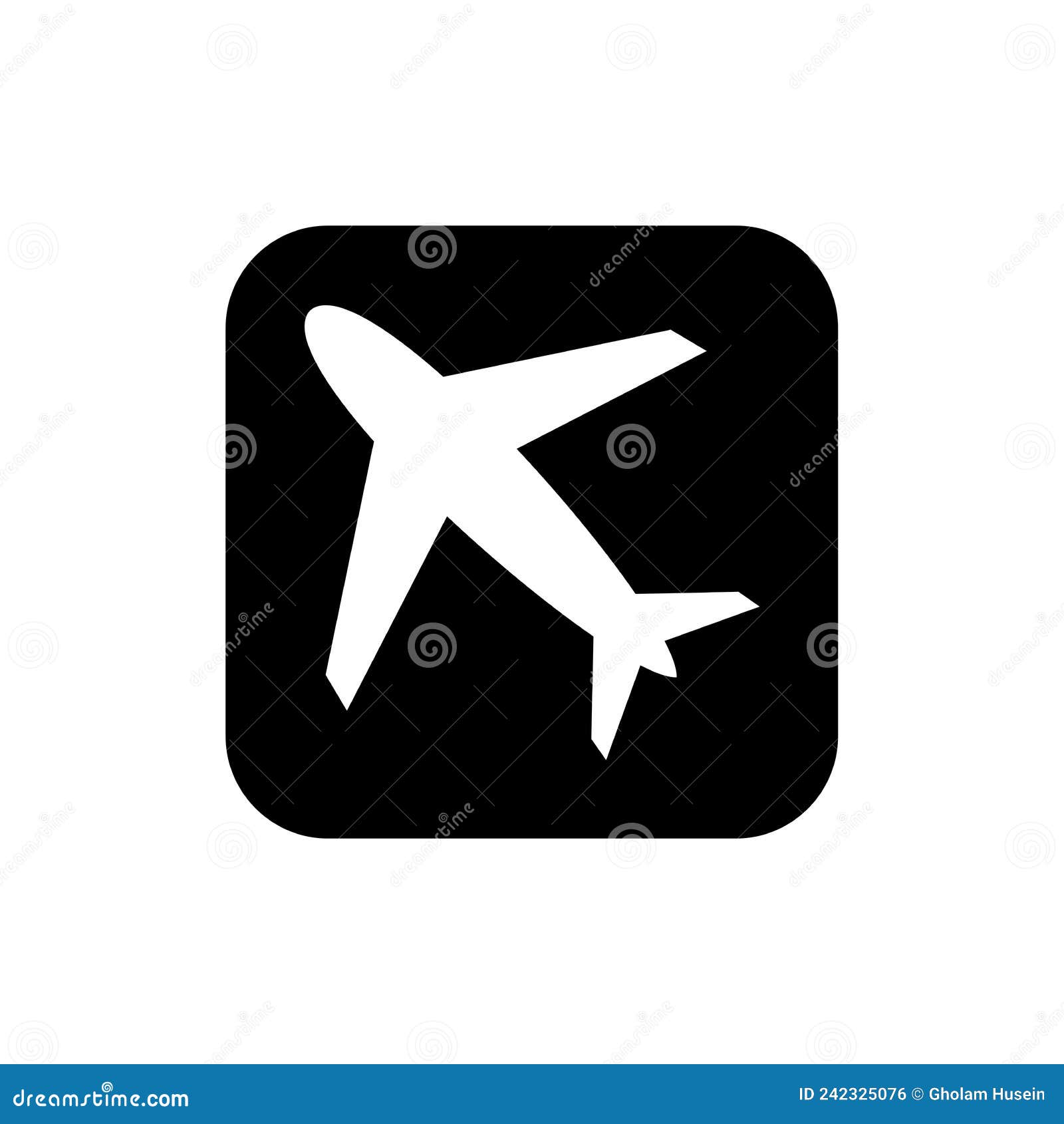 Airplane Icon Simple Design, Vector Illustration Stock Illustration ...