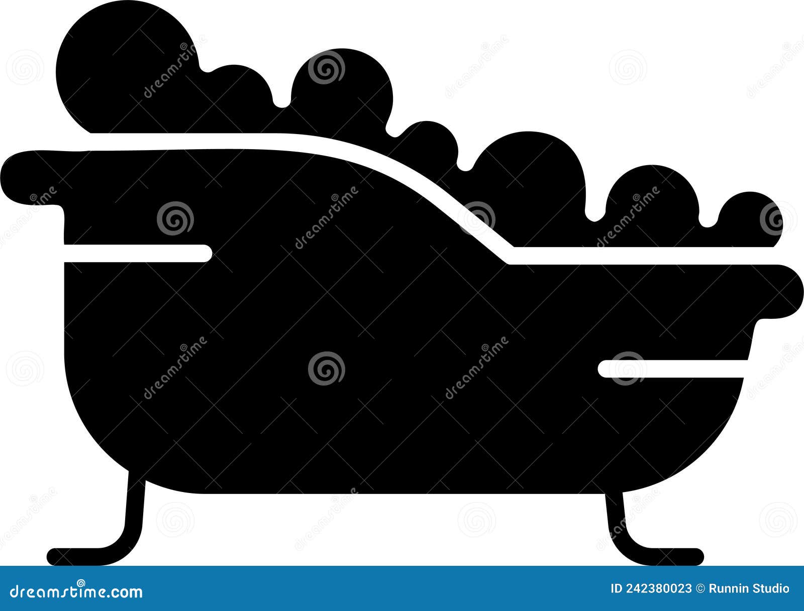 Bathing Icon stock vector. Illustration of clean, empathy - 242380023