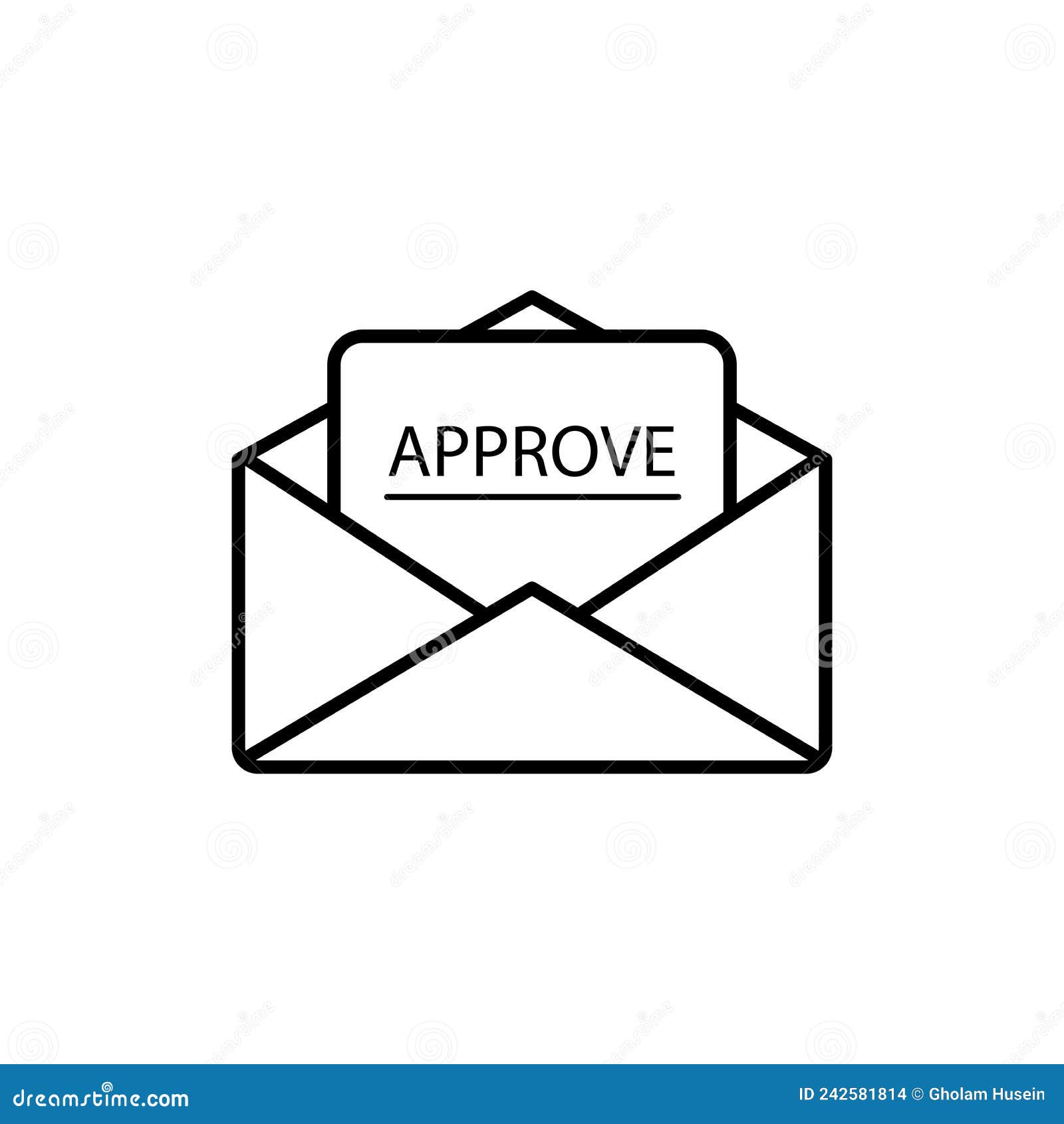 Simple Envelope Icon Design, Vector Illustration Stock Illustration ...