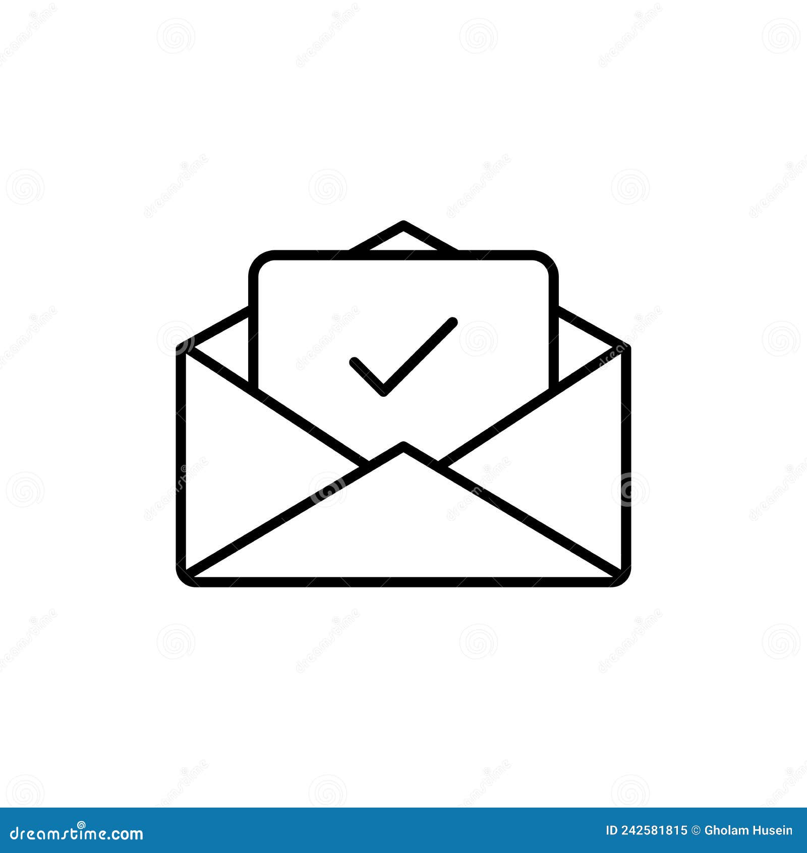 Simple Envelope Icon Design, Vector Illustration Stock Illustration ...