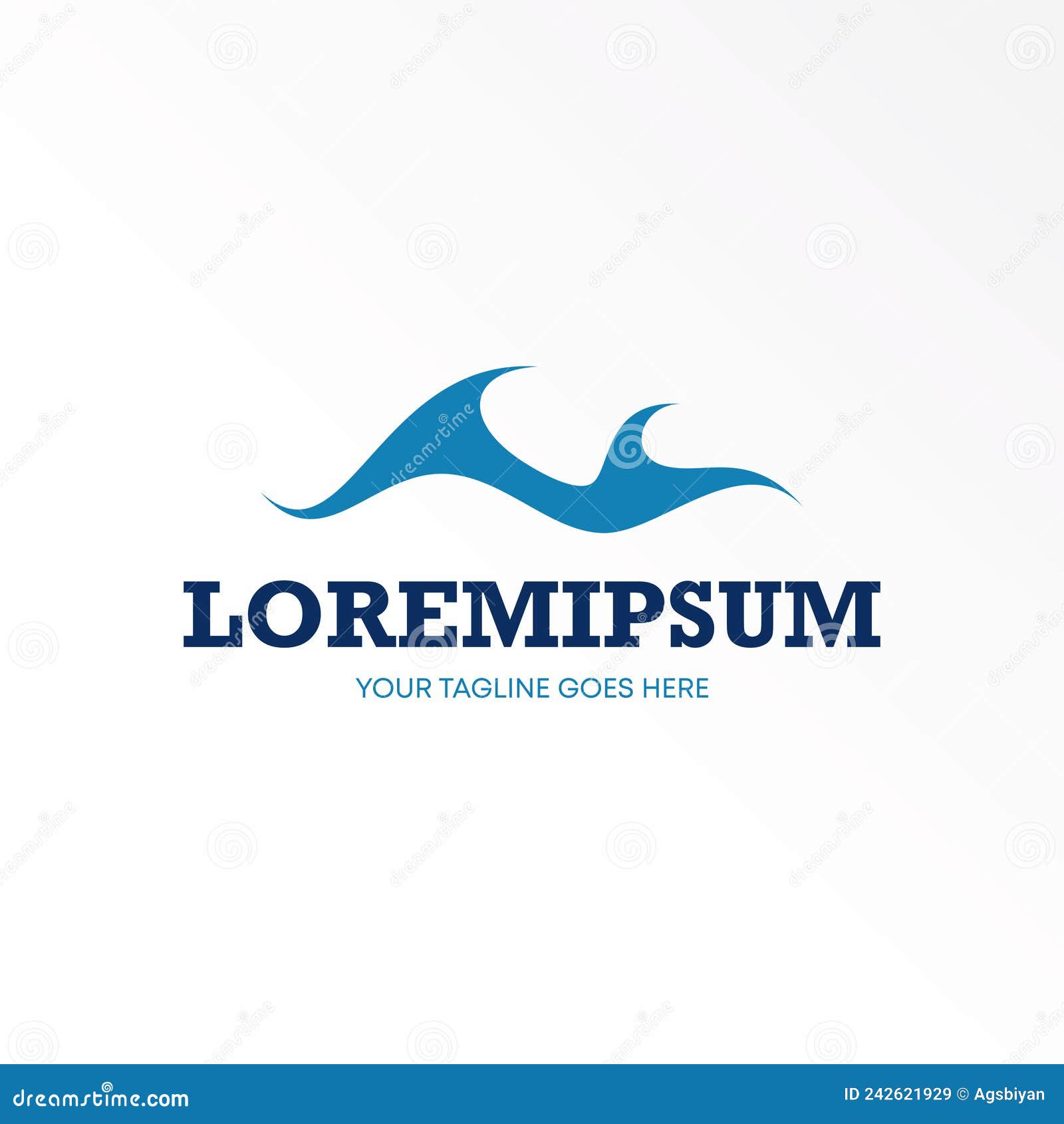 Simple Beach Waves Image Graphic Icon Logo Design Abstract Concept ...