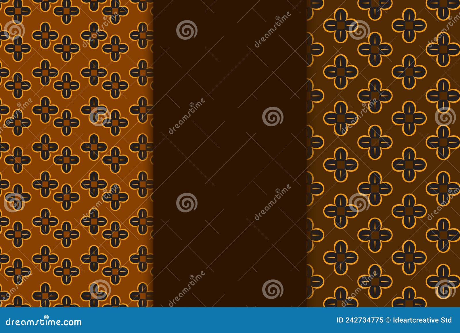 Floral Set Batik Texture with Color Combination Pattern Background, for ...