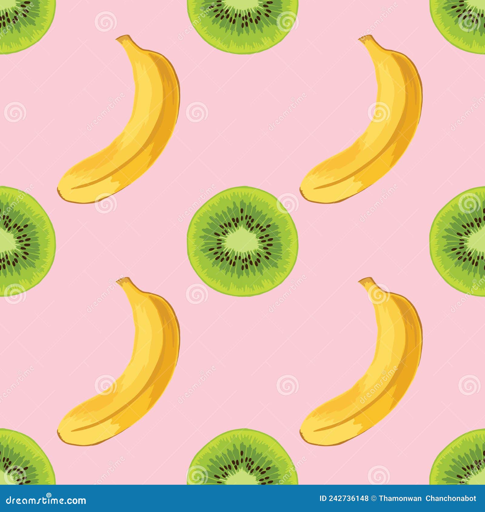 Fruits Drawing Seamless Background Stock Vector - Illustration of ...