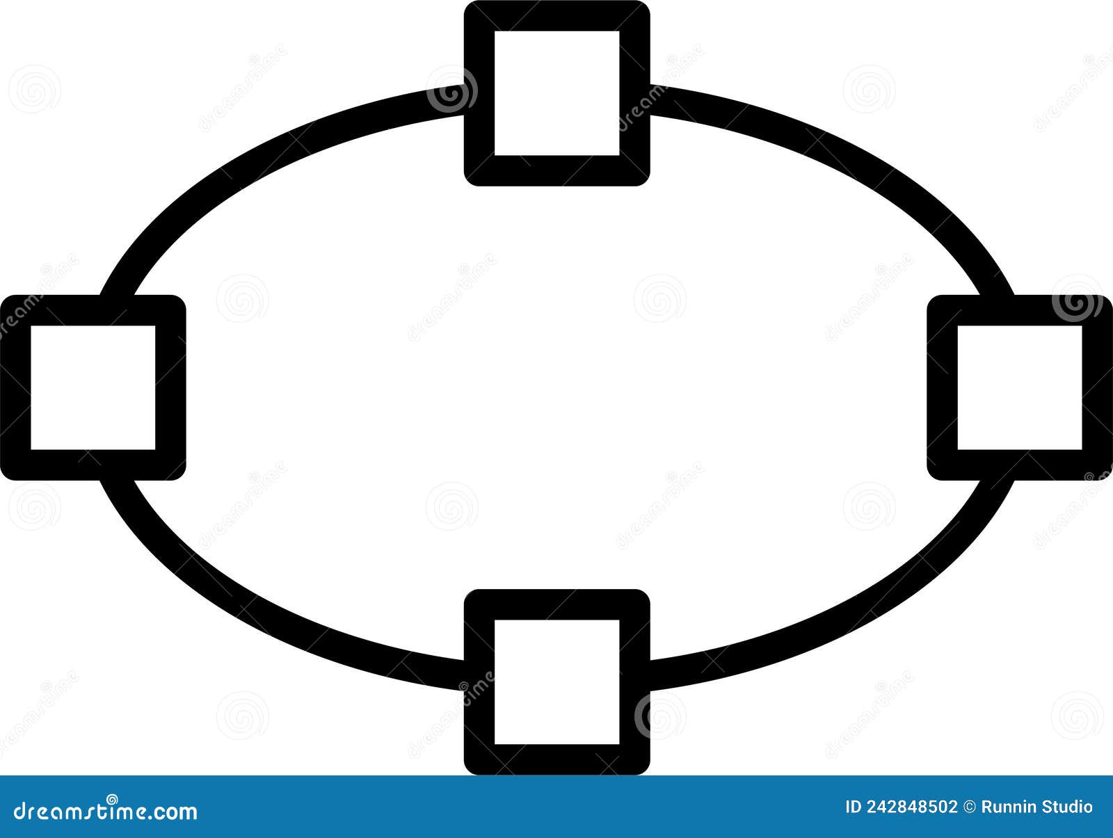 Oval Icon stock vector. Illustration of creative, collection - 242848502