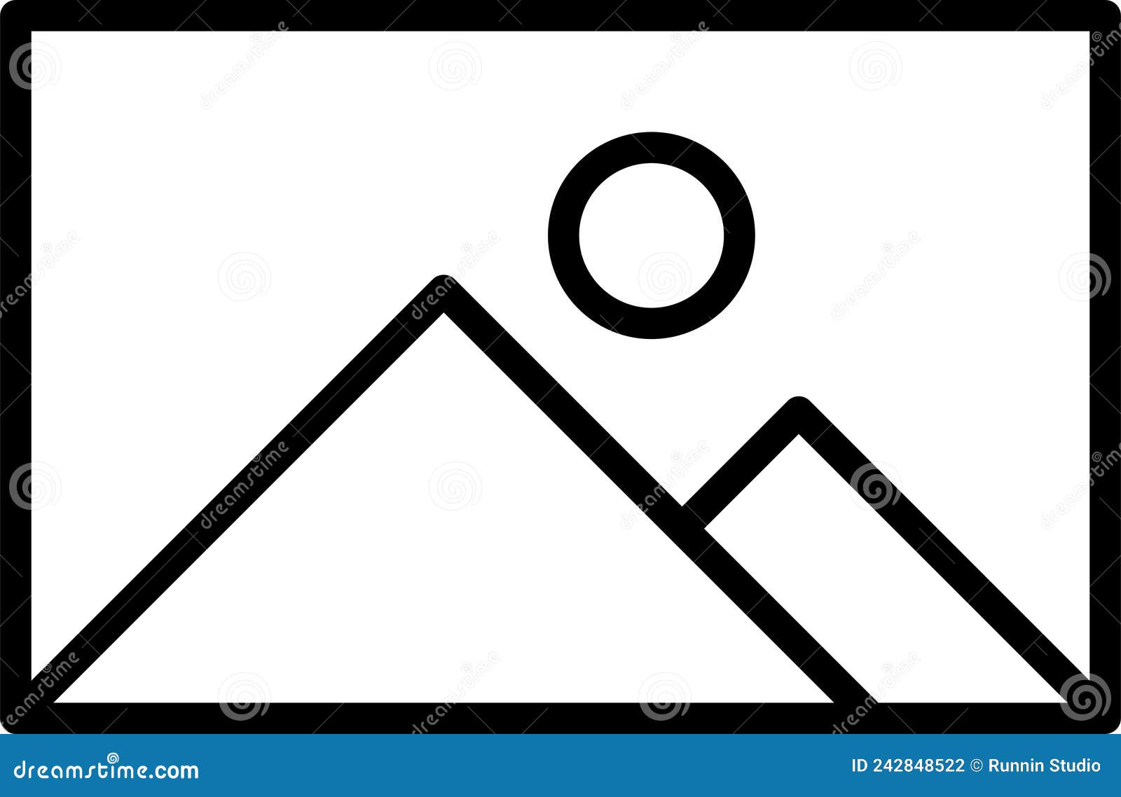 Gallary Icon stock vector. Illustration of logo, icon - 242848522