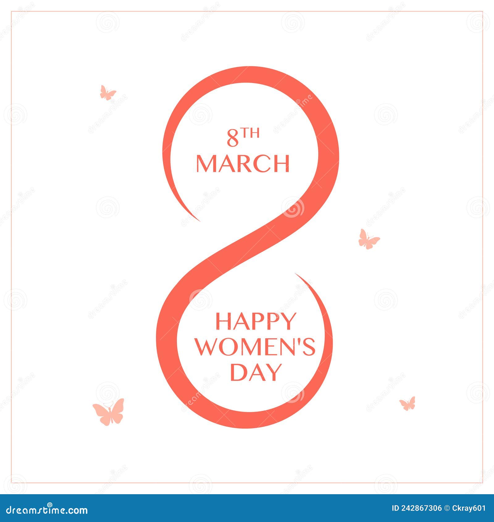 International Women S Day on March 8th Logo Typography Stock Vector ...
