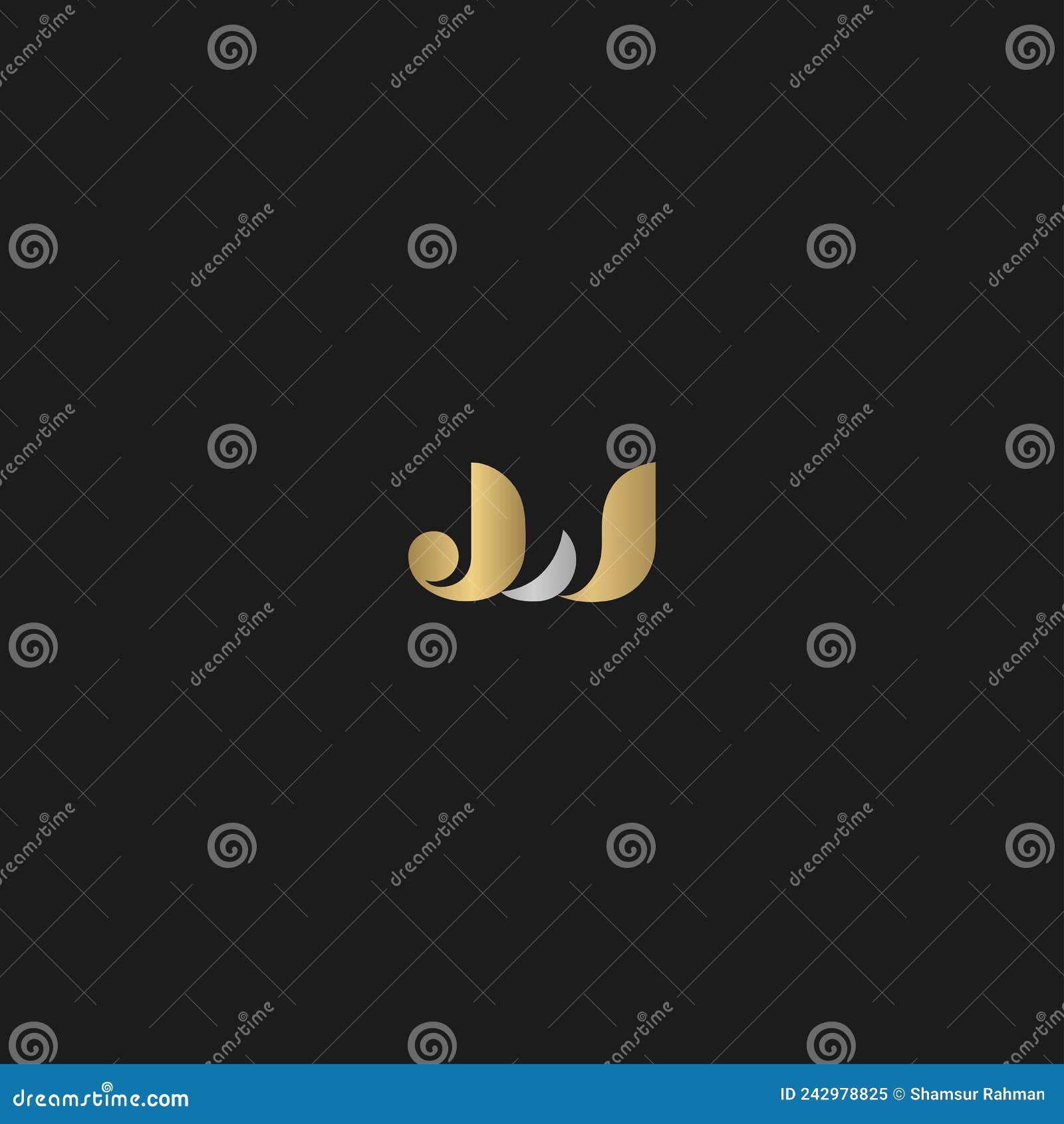Alphabet Initials Logo JW, WJ, J and W Stock Vector - Illustration of ...