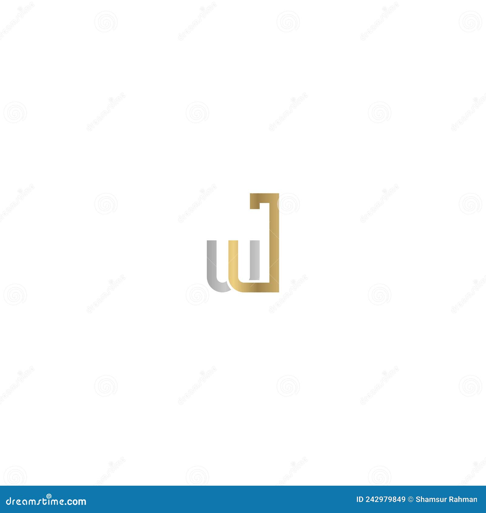 Alphabet Initials Logo JW, WJ, J and W Stock Vector - Illustration of ...